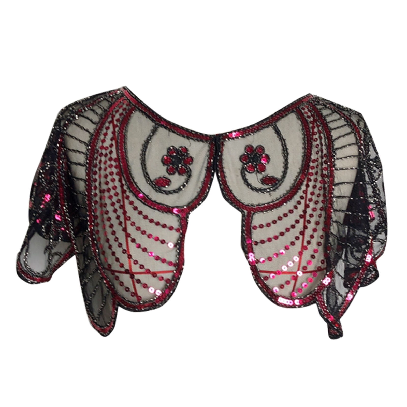 HNMKIU Fashion Shawl for Women European and Mesh Glitter Nail Bead ...