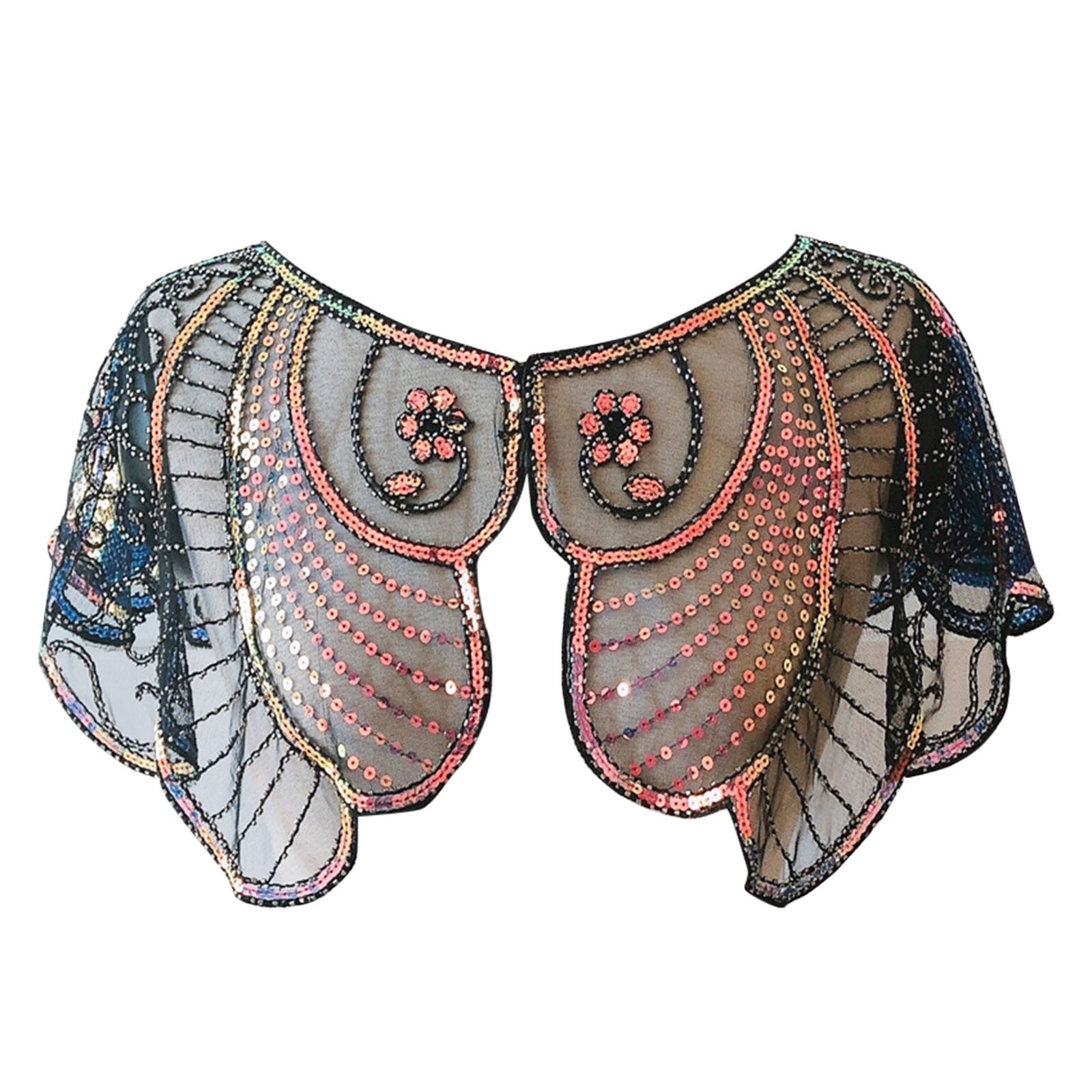HNMKIU Fashion Shawl for Women European and Mesh Glitter Nail Bead ...
