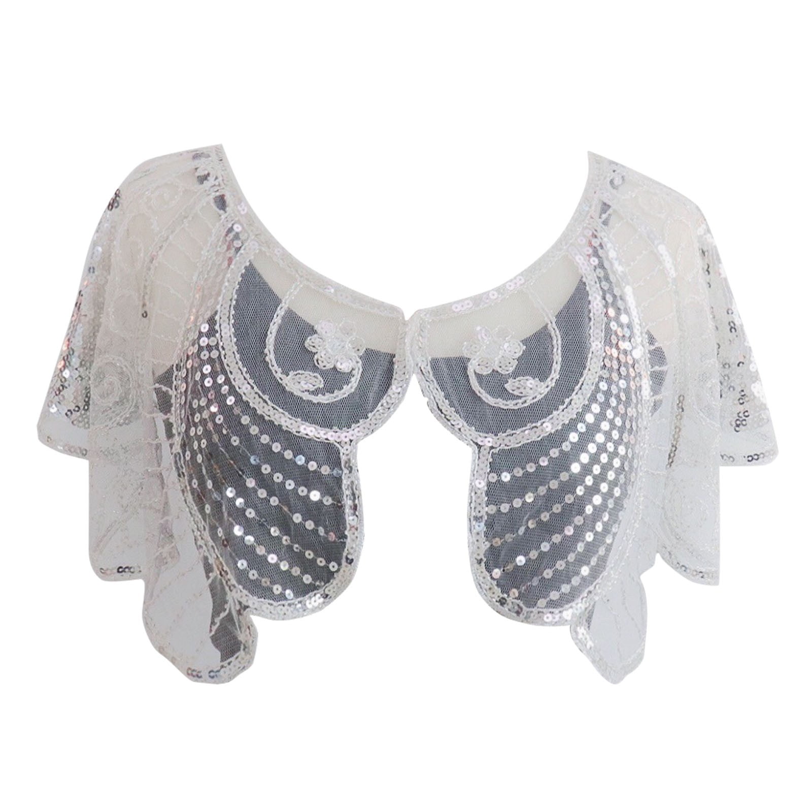 HNMKIU Fashion Shawl for Women European and Mesh Glitter Nail Bead ...