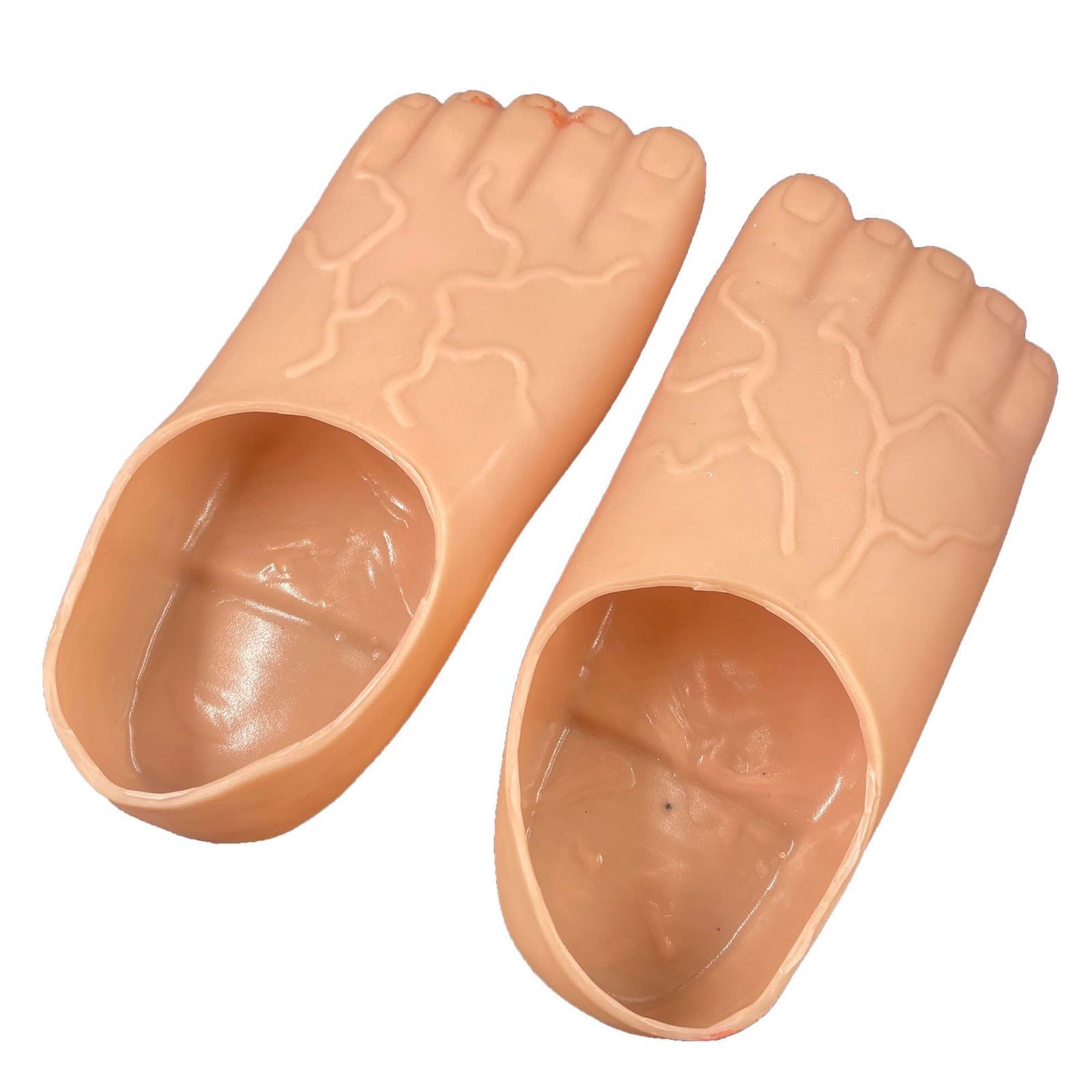 HNMKIU Funny Barefoot Shoes Foot Toe Slippers for Men and Women Prank ...