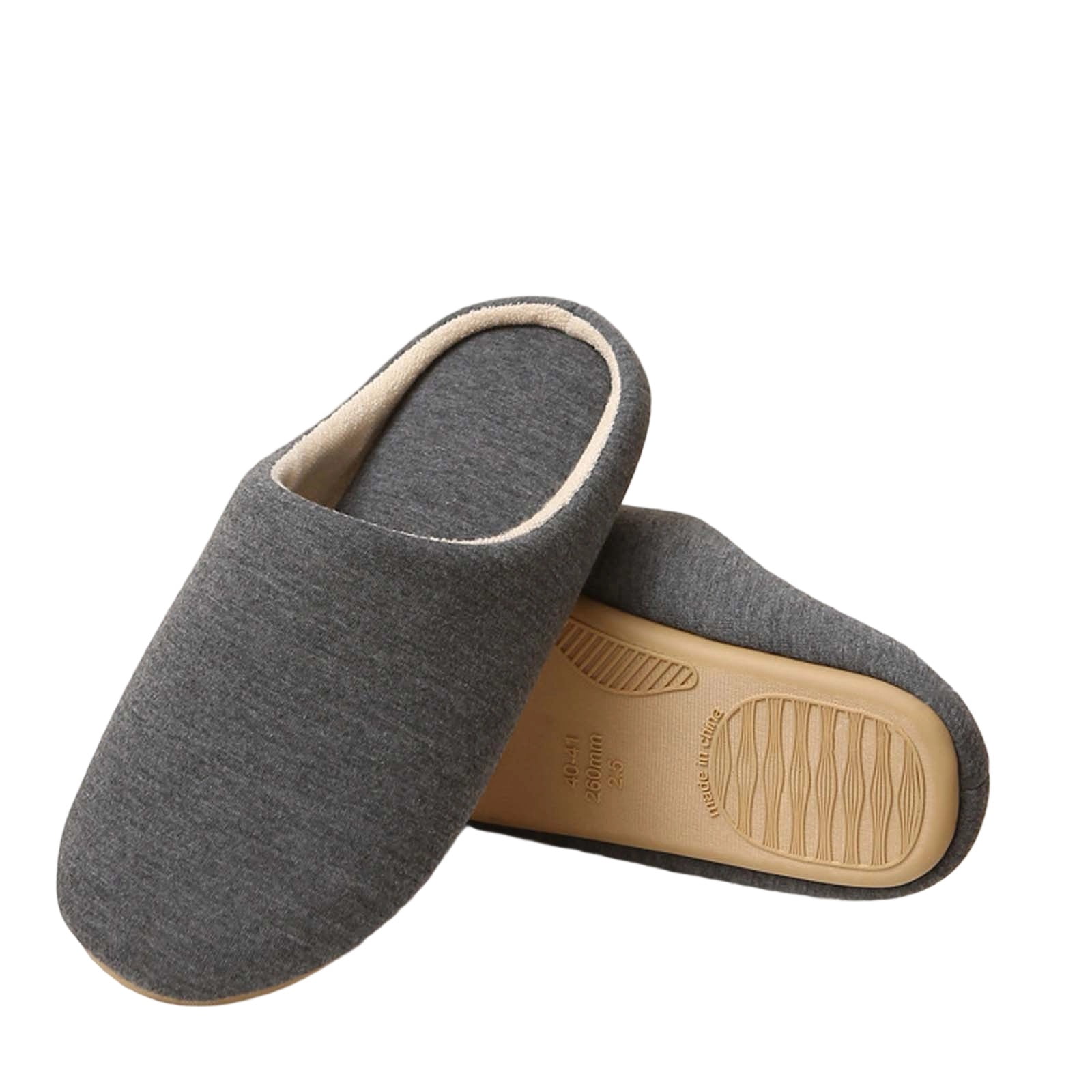 HNMKIU Gentle Indoor Slippers with Quiet Sole Cozy Home Footwear for ...
