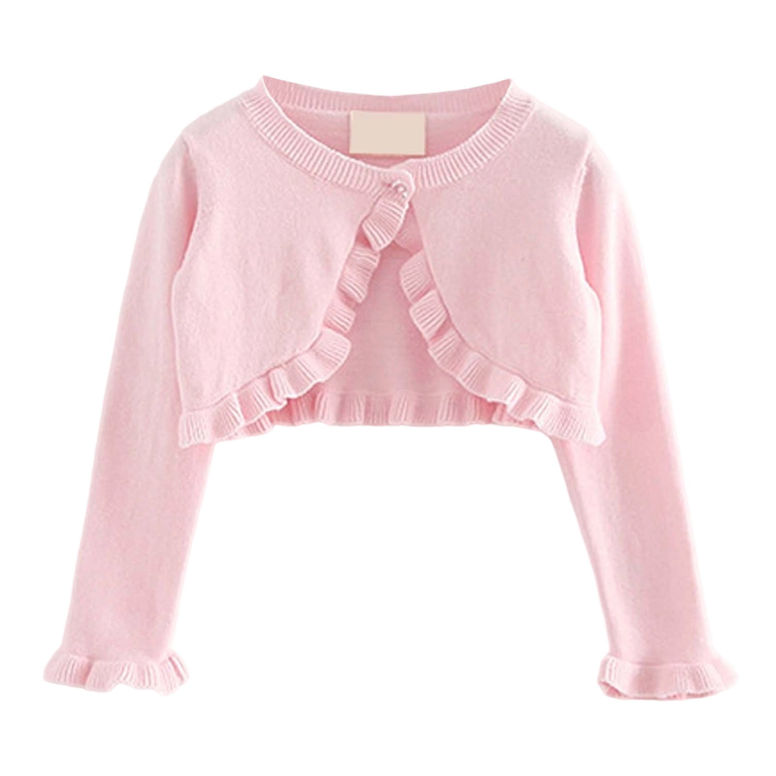 HNMKIU Girls Knit Cardigan Sweater Lightweight Casual Outerwear Soft ...