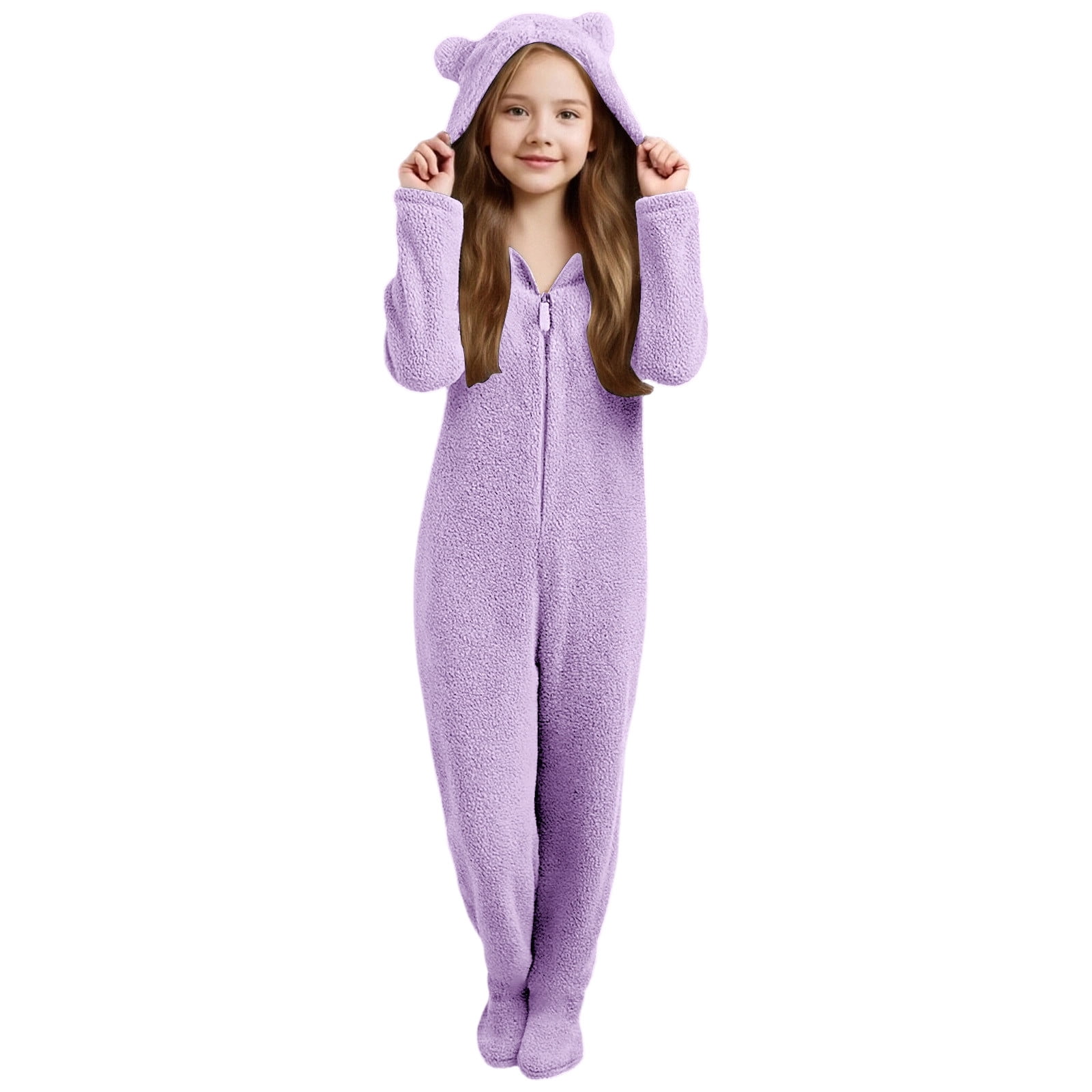 HNMKIU Girls Romper Jumpsuit for Everyday with Snaps - Soft Sleepwear ...