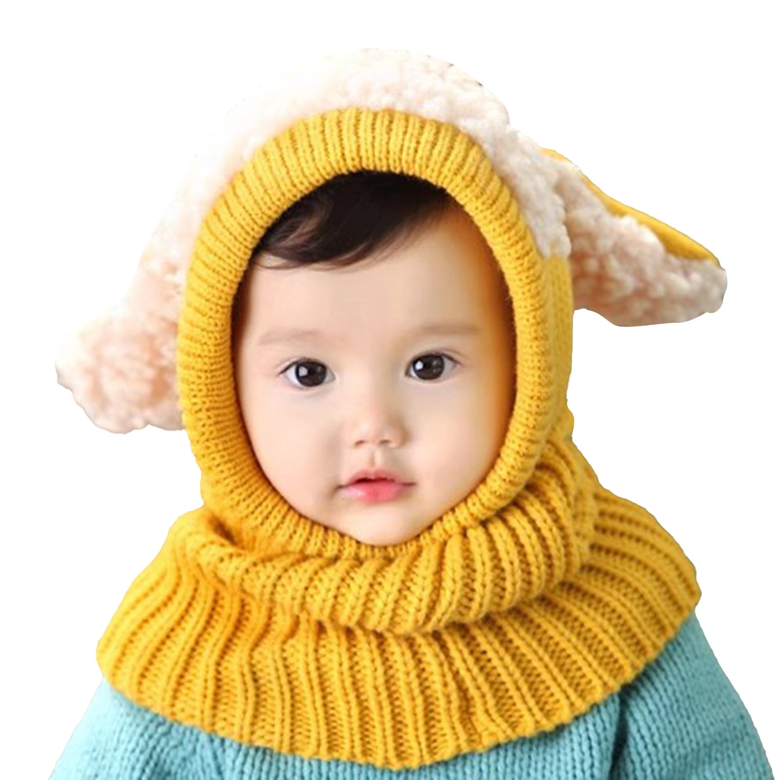 HNMKIU Hat Earflap Hood for Children Winter Cap with Scarf and Ear ...