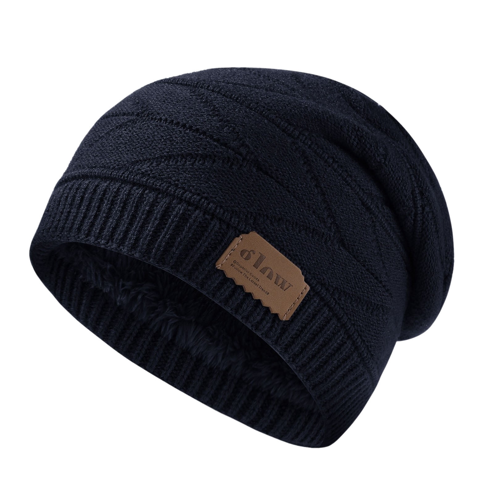 HNMKIU Hats for Men and Women Warm Woolen Cap with Earflap Outdoor Cold ...