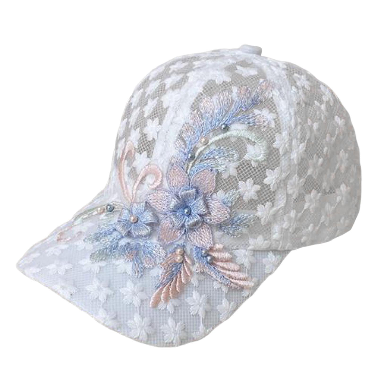 HNMKIU Korean Style Fashion Lace Sun Baseball Cap for Women Summer ...