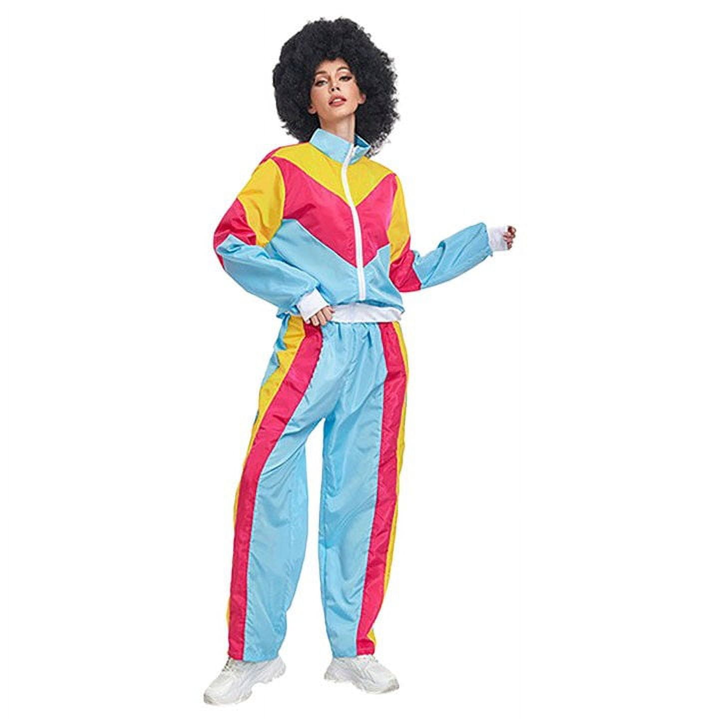 HNMKIU Ladies Formal Pant Suits Adult 80s Tracksuit Retro Hop ...