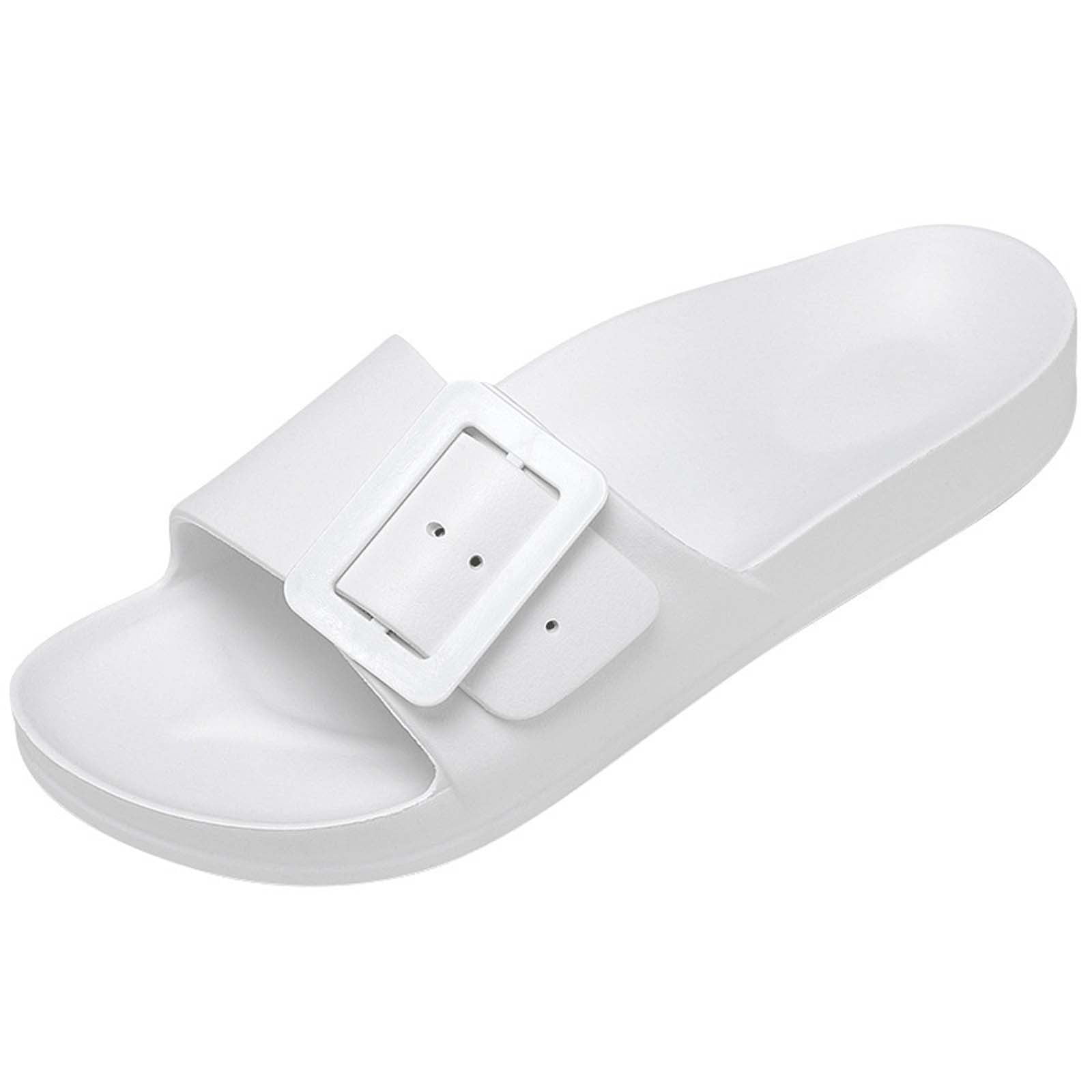 HNMKIU Mens Slides Thick Soled Comfortable Lightweight Indoor Outdoor ...