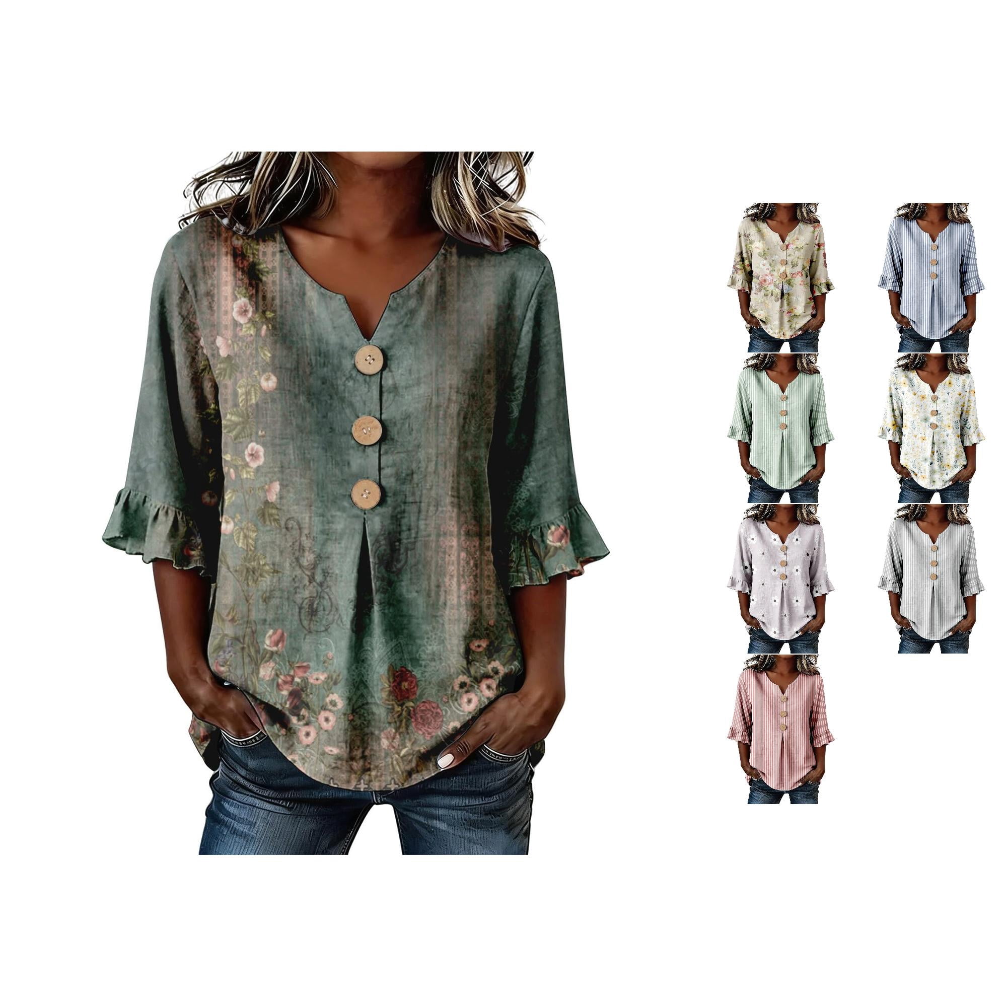 HNMKIU Timeless Everyday Comfort Women's T Shirt for Casual Wear with ...