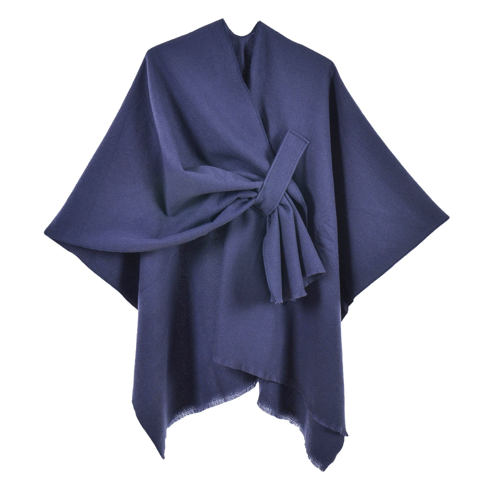 HNMKIU Winter Comfort Wrap for Casual Home - Soft Open Front Poncho ...