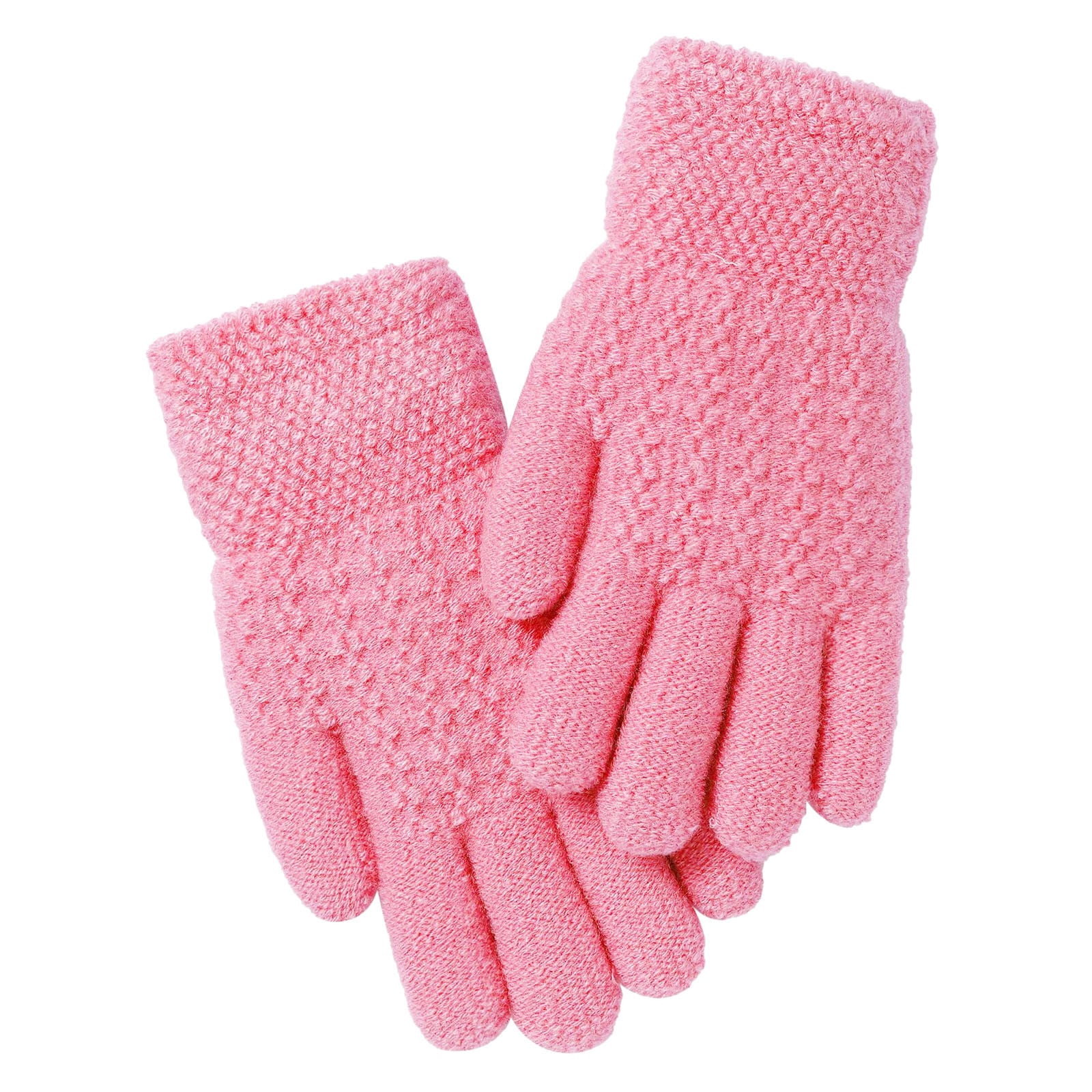 HNMKIU Winter Thermal Mittens For Kids Double Layer Thickened Insulated ...