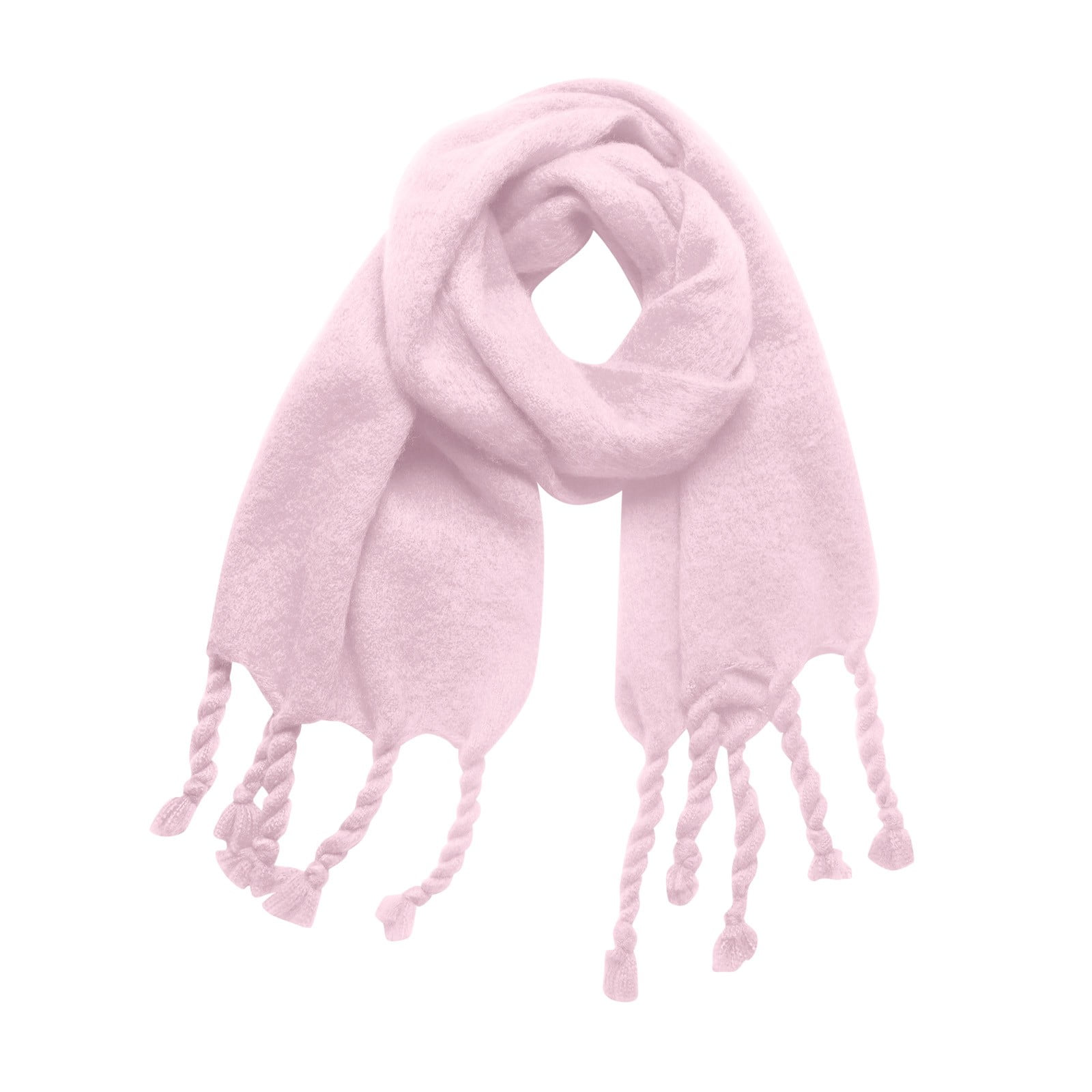 HNMKIU | Women Fall Winter Scarf Classic Tassel Plaid Scarf Warm Soft ...