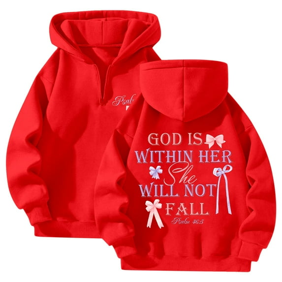 HNMKIU Women's Casual Zip Up Hoodie Women with Bow Print Pullover ...