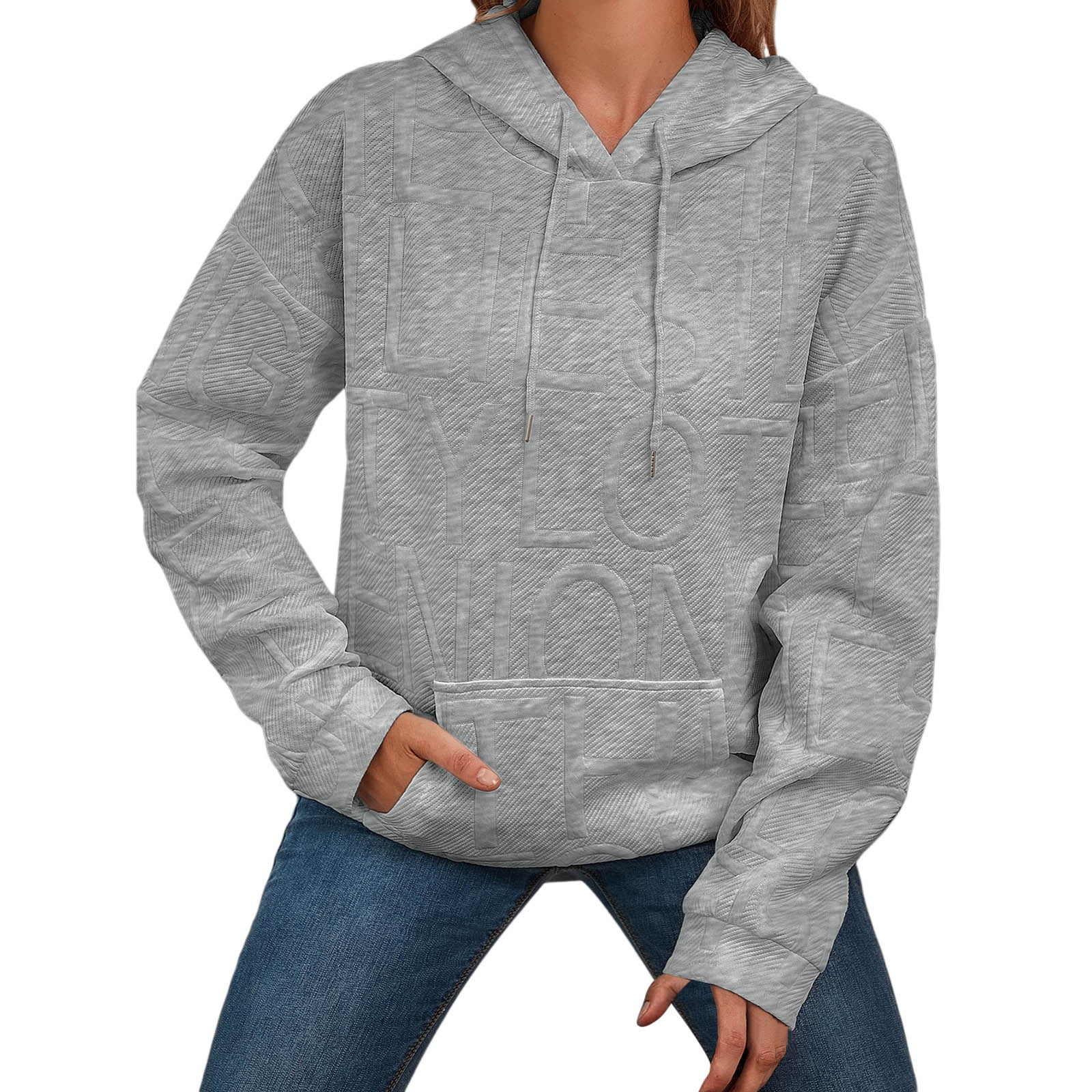 HNMKIU Women's Graphic Hoodies Pullover Oversized Streetwear Sweatshirt ...