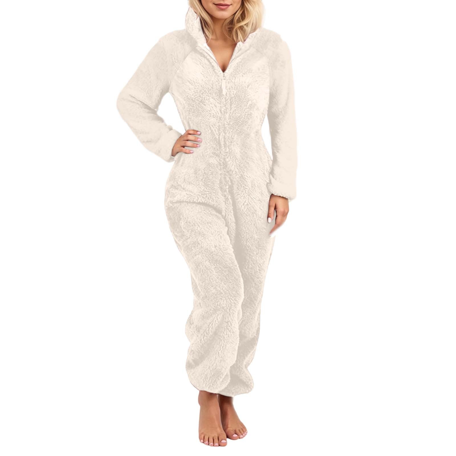 HNMKIU Women's Solid Color Casual Comfort Hooded Long Sleeve Warm ...