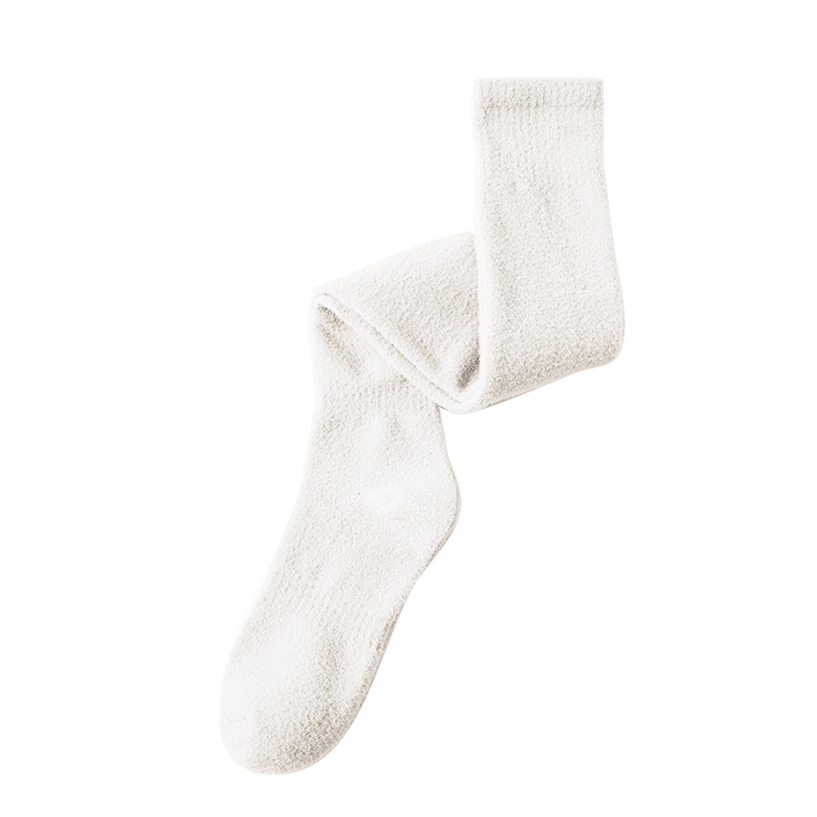 HNMKIU Women's Solid Thigh High Knit Socks for Winter Warmth and ...