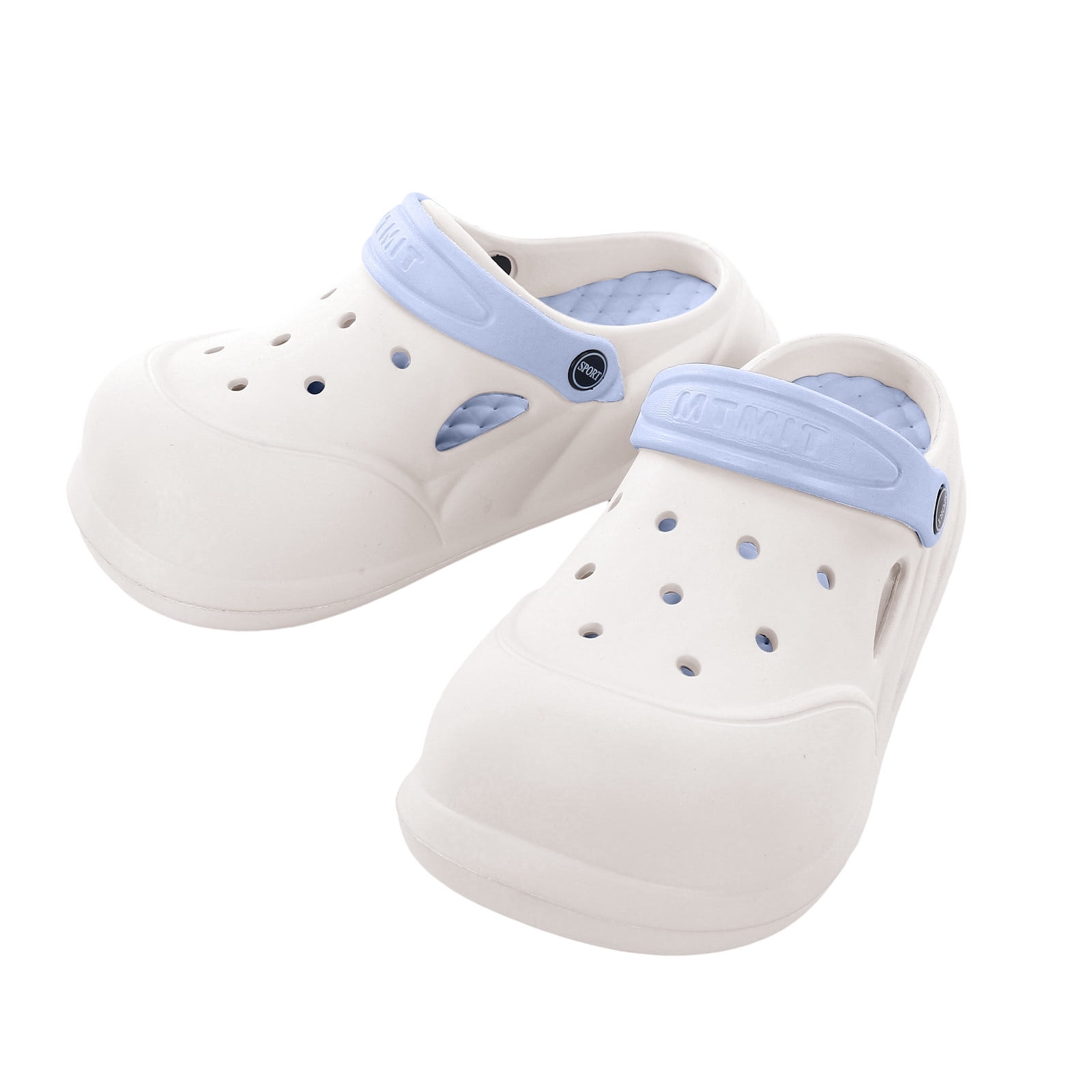 HNMKIU Womens Clogs with Removable Bow Tie Design Sole EVA Beach ...