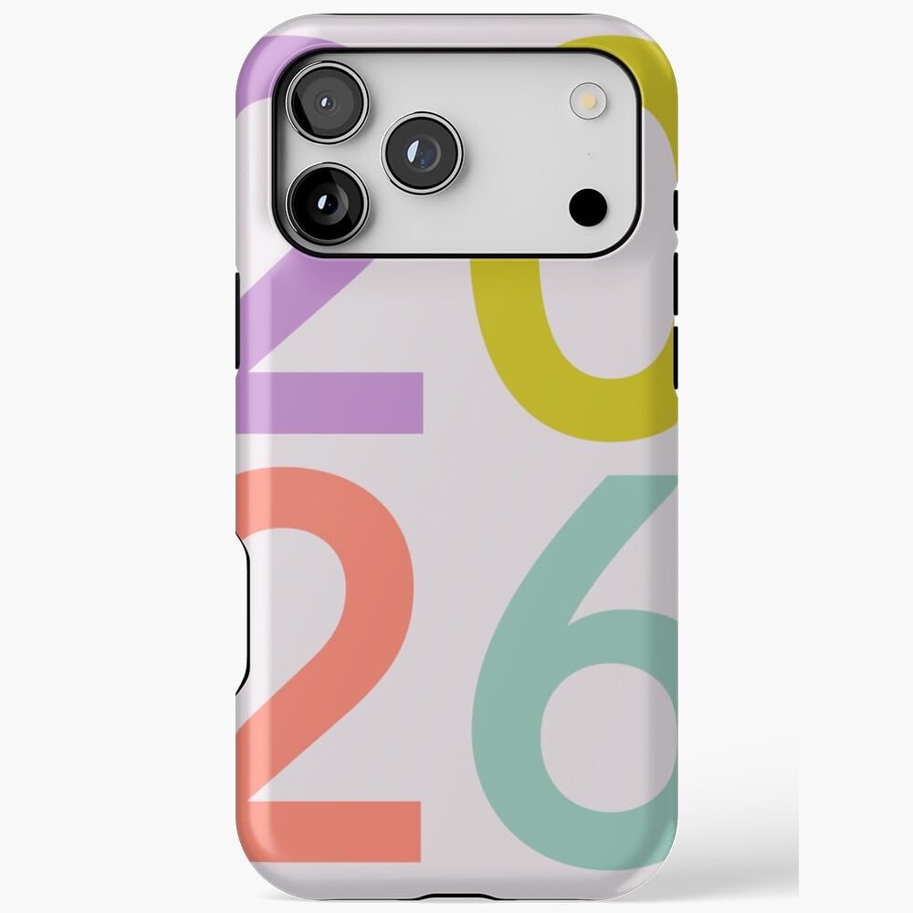 HNY 2026 Greetings In Pastel Colors iPhone Case 17 through 11 Pro Max ...