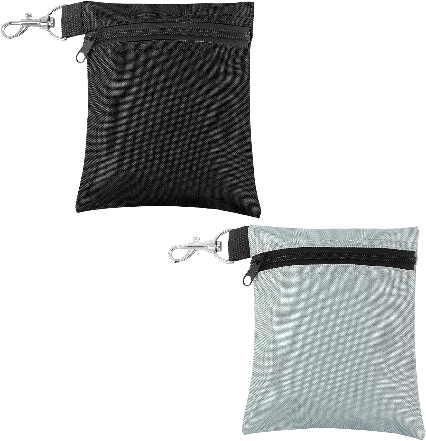 HNYG 2Pcs Golf Tee Pouch, 6.7 x 5.5 inch Zipper Golf Accessory Bag with ...