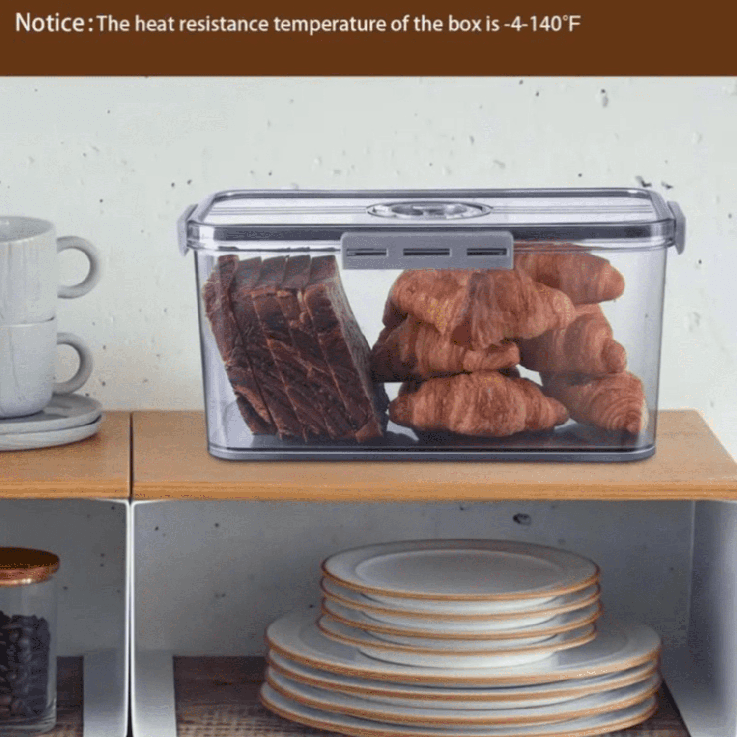 HNYIRENYS Leak-Proof Airtight Bread Box - Essential Kitchen ...