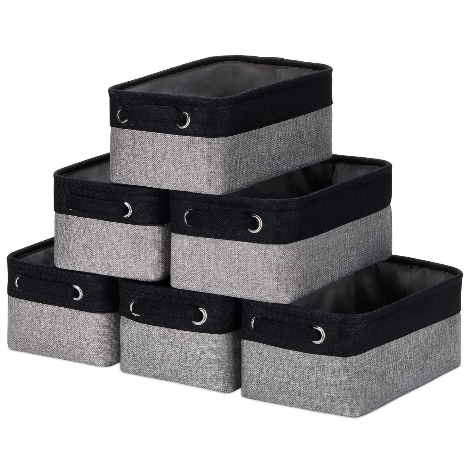HNZIGE Storage Baskets for Storage Fabric Small Organizer for Shelves ...