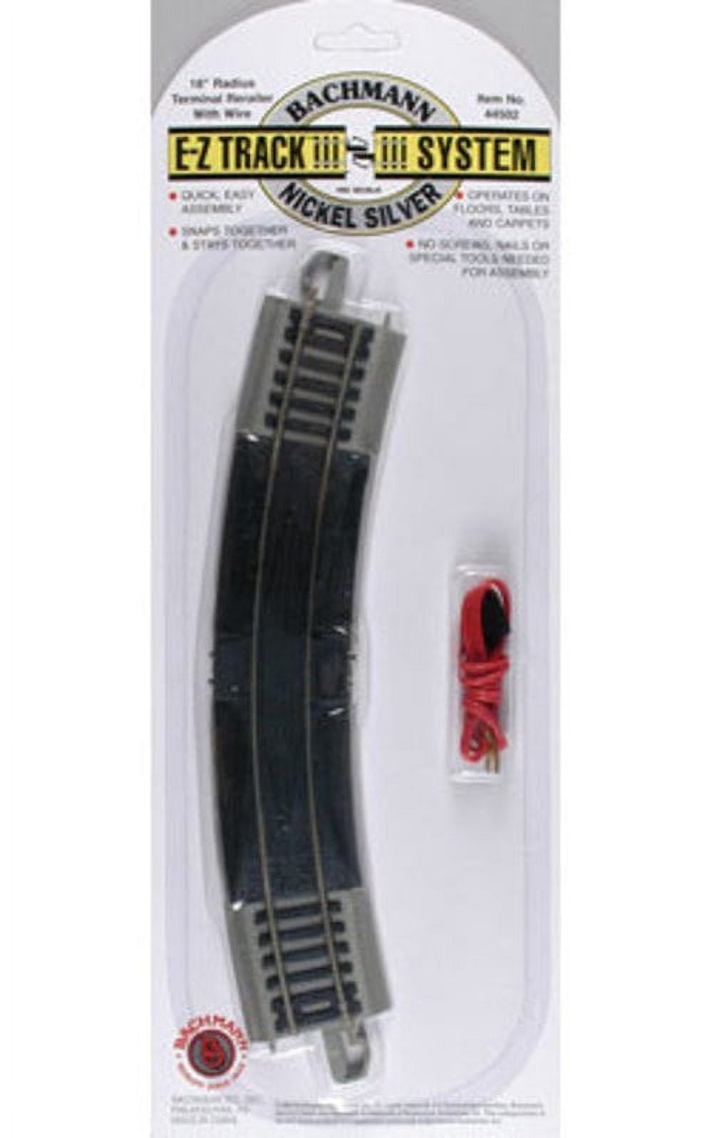 HO 18" Radius Terminal Rerailer w/Wire Nickel Silver Track (1/Cd ...