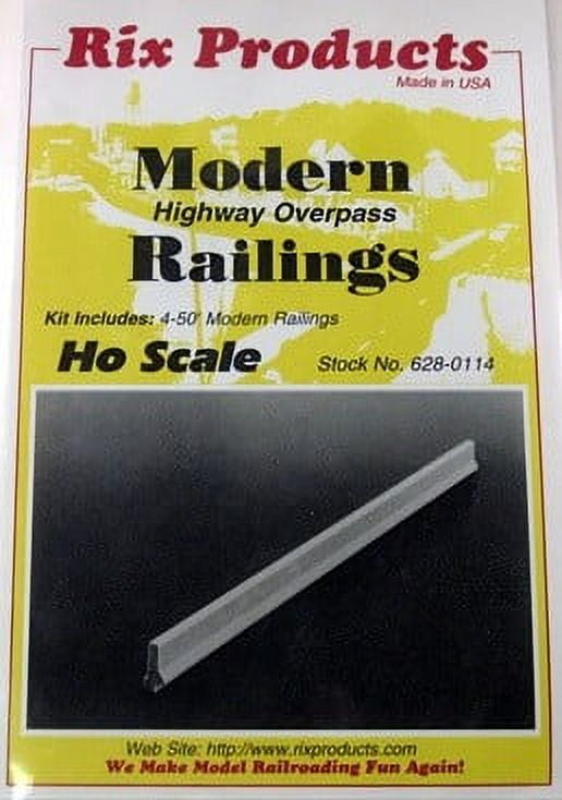 HO 50' Modern Highway Overpass Railings (4) - Walmart.com