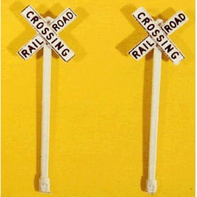 HO Custom Railroad Crossbuck Signs (2) - Walmart Business Supplies