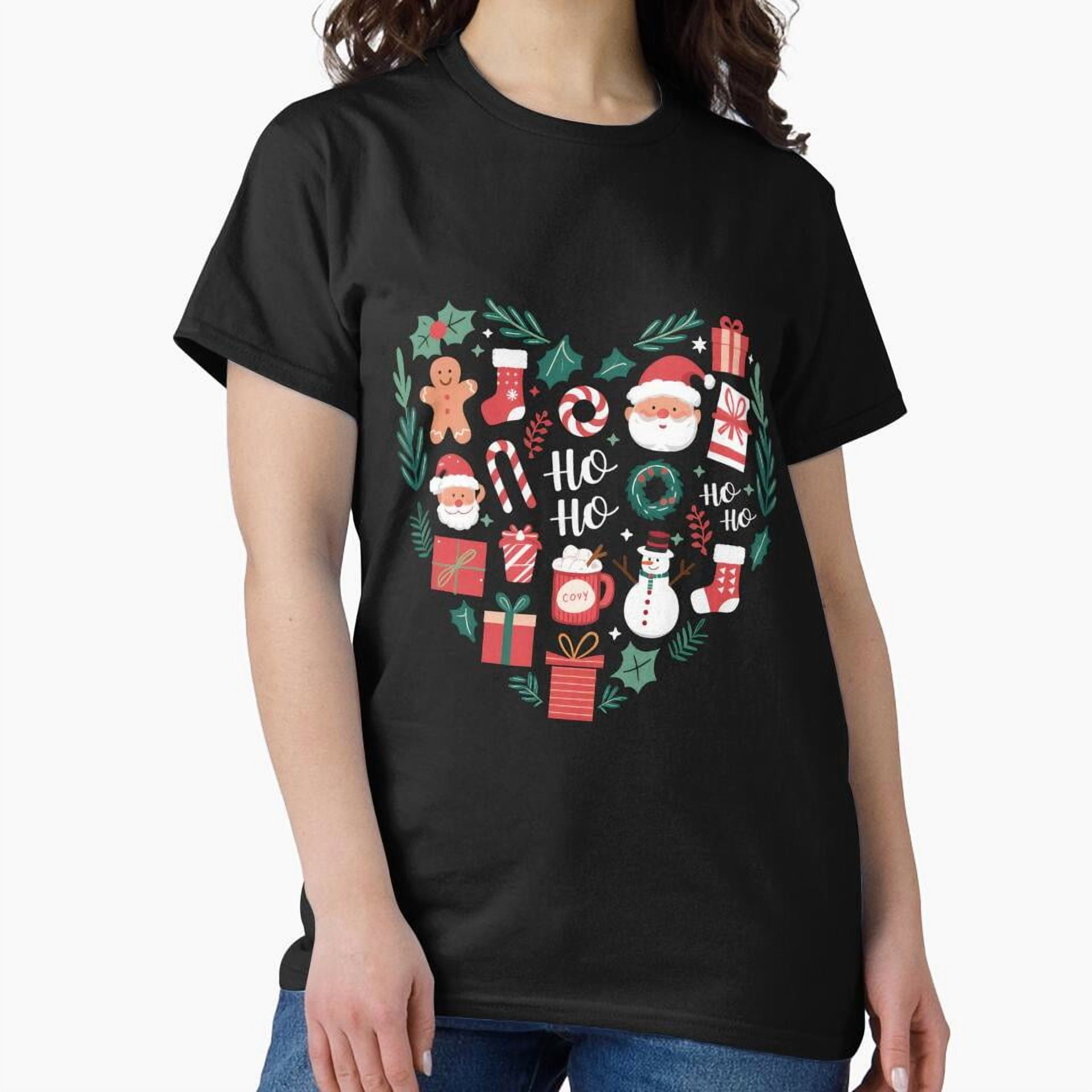 HO HO HO Winter Holiday Gifts With Snow Festive Season Design Cheer ...