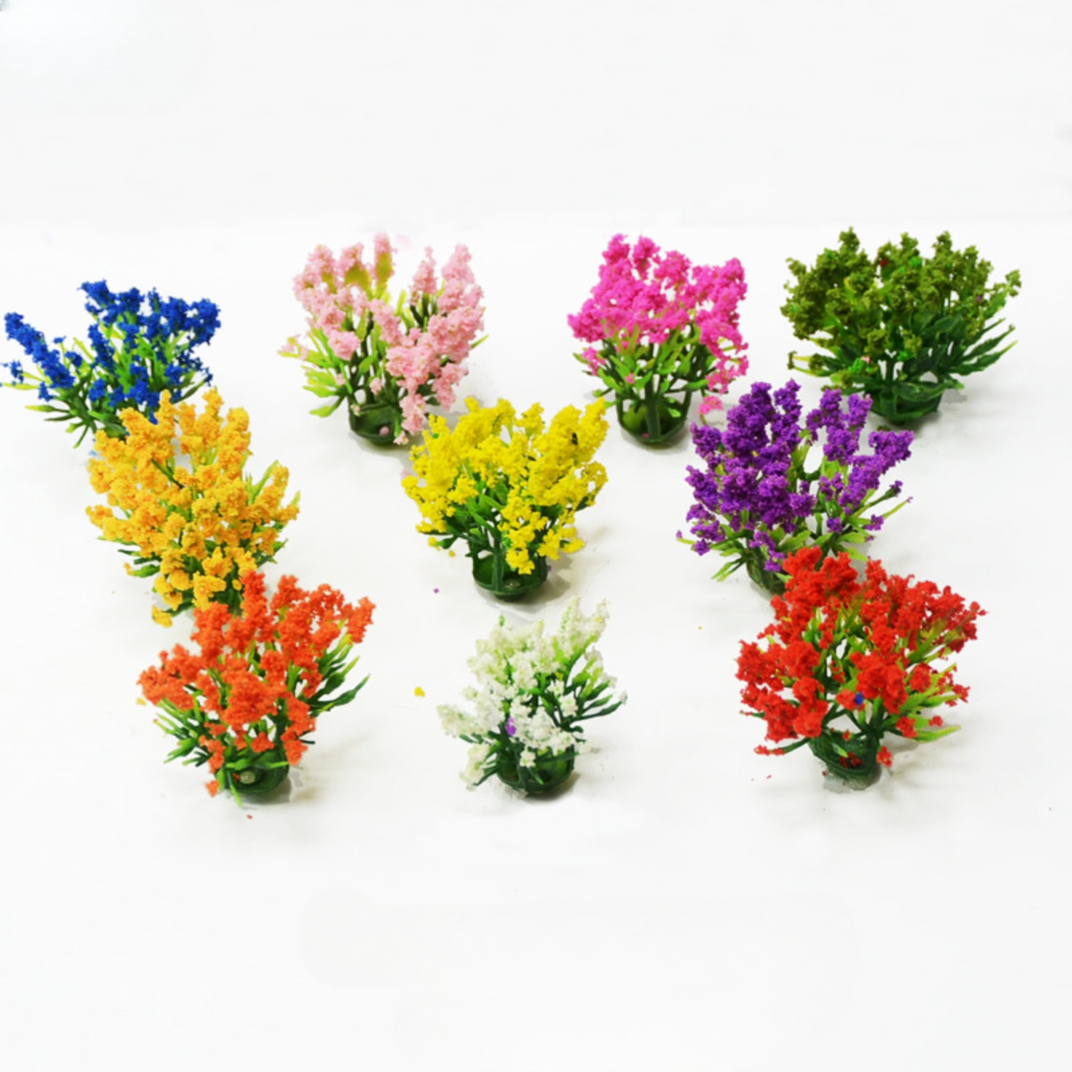 HO/OO scale flower and plant cluster miniature plant railway landscape ...