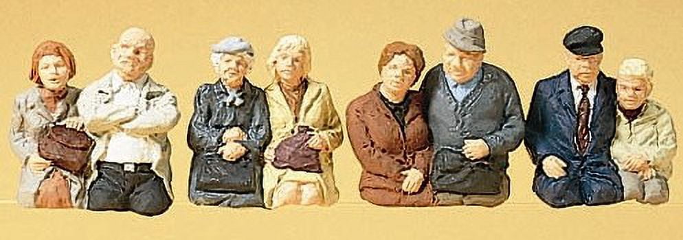 HO Older Passengers Sitting for Bus/Train Set #4 (8) (D) - Walmart.com