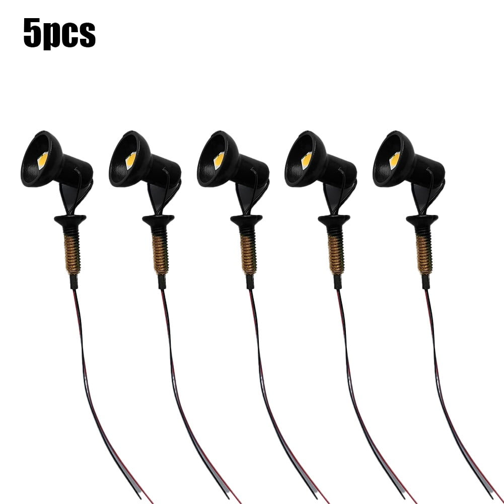 HO Scale LED Flood Light Spotlight with Pole for Model Train Building ...