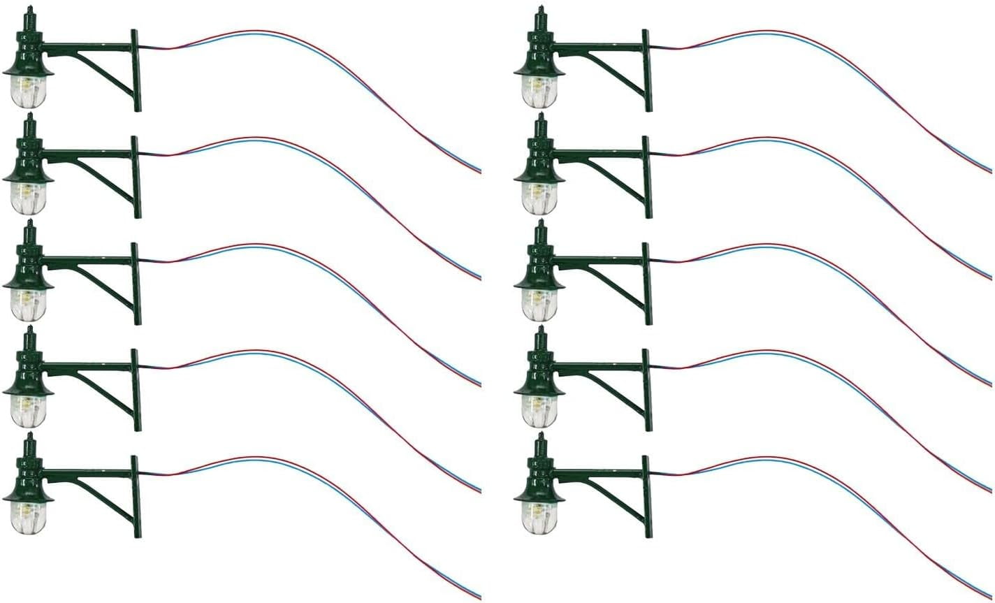 HO Scale LED Model Railway Train Wall Lights 10 Pcs Warm White ...
