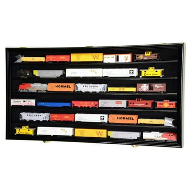 12 Shelves N Scale Train Model Trains Display Case Cabinet - Walmart.com