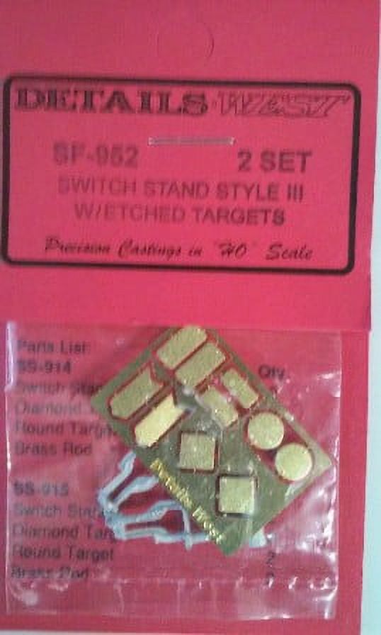 HO Switch Stand Style III w/Etched Targets (2 Sets) - Walmart.com