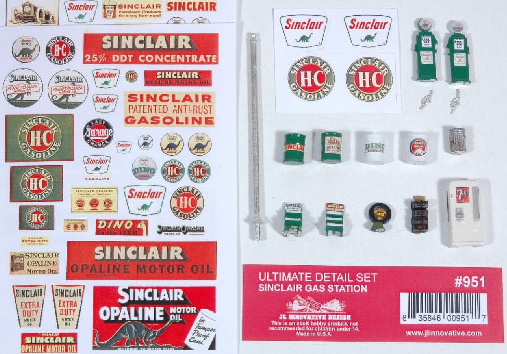 HO Ultimate Sinclair Gas Station Detail Set - Walmart.com