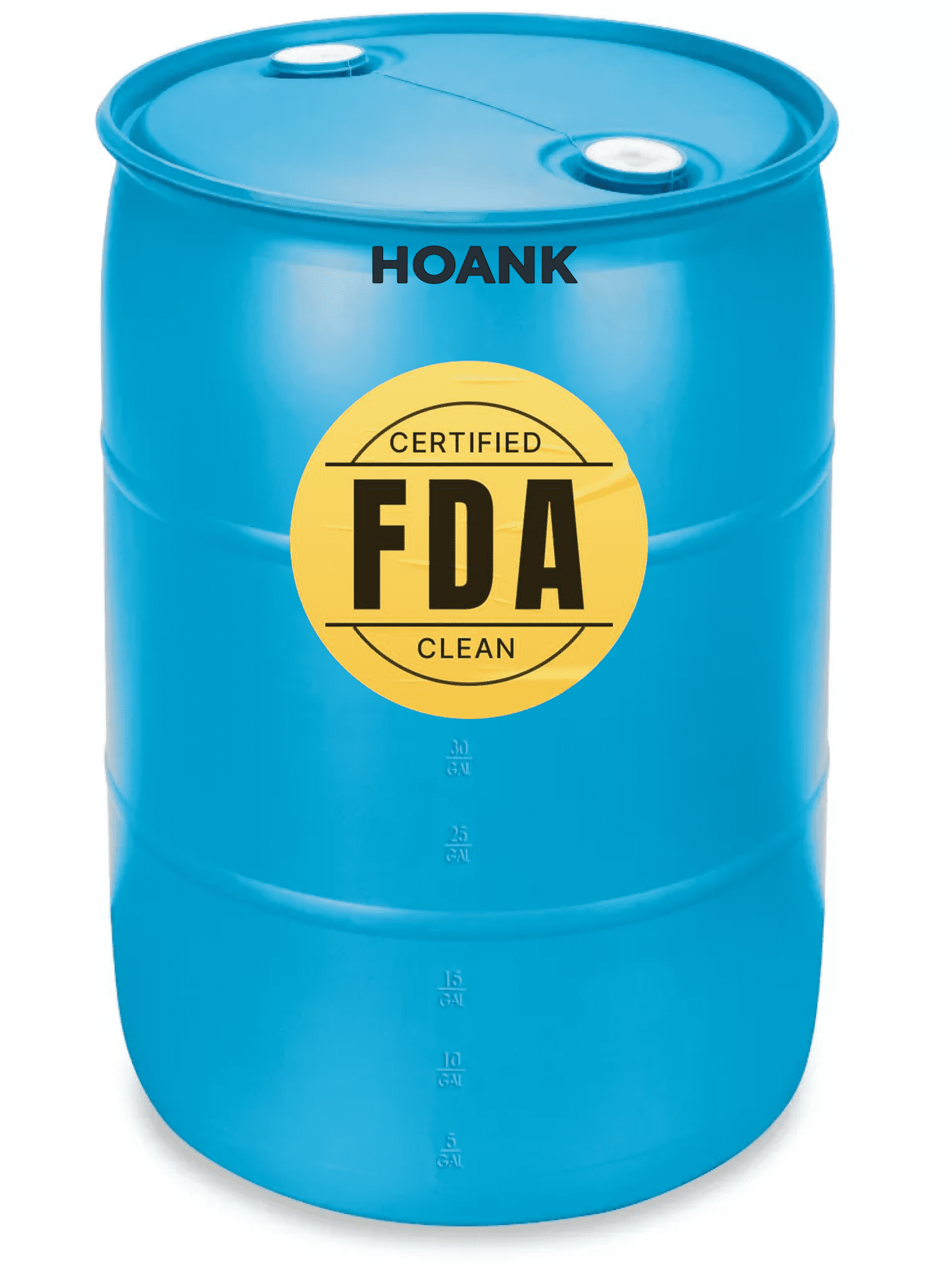 HOANK 55-Gallon Water Storage Barrel, BPA Free, Emergency Water Supply ...