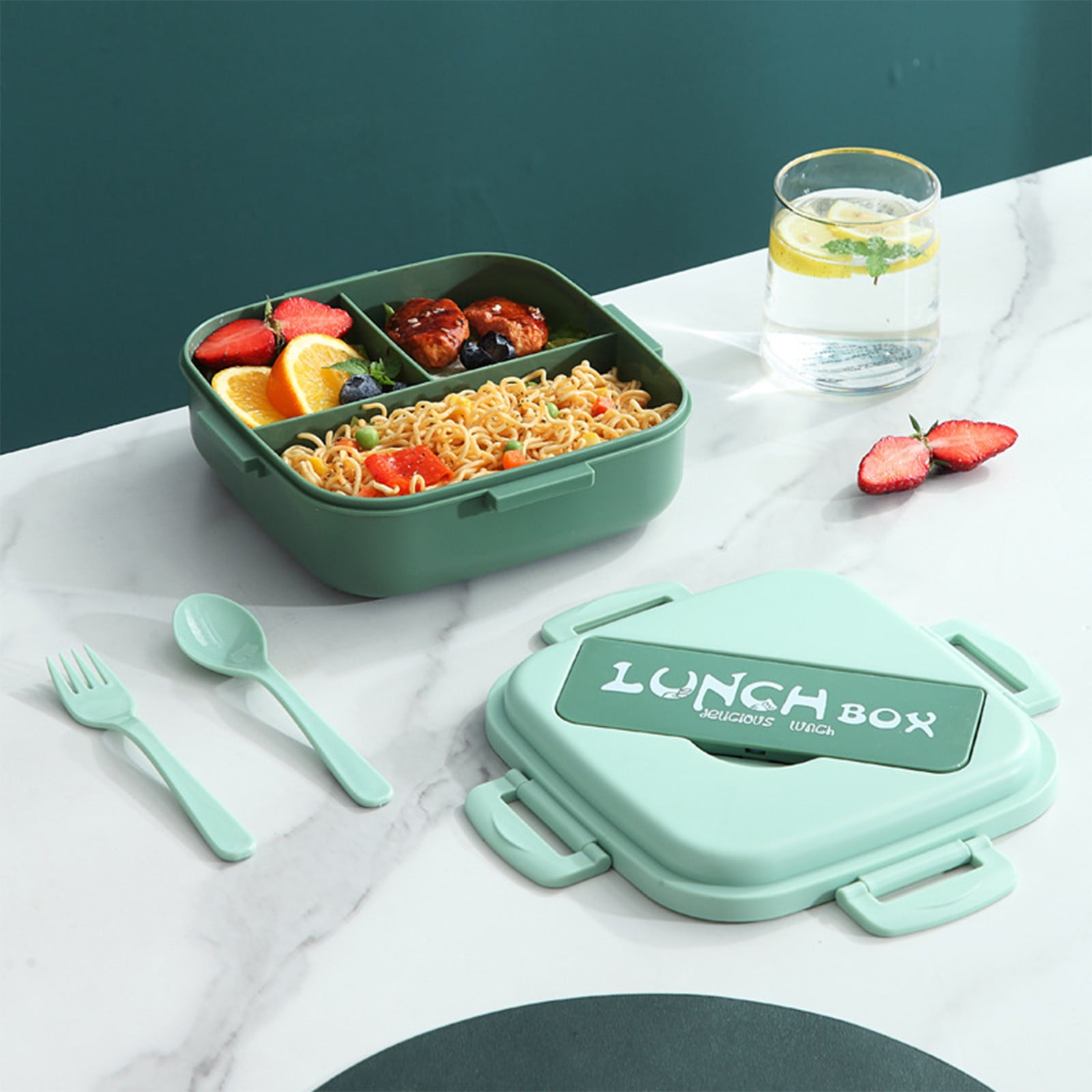 HOARBOEG 1100ml Bento Boxes Polypropylene Microwave Safe Bento Lunch ...