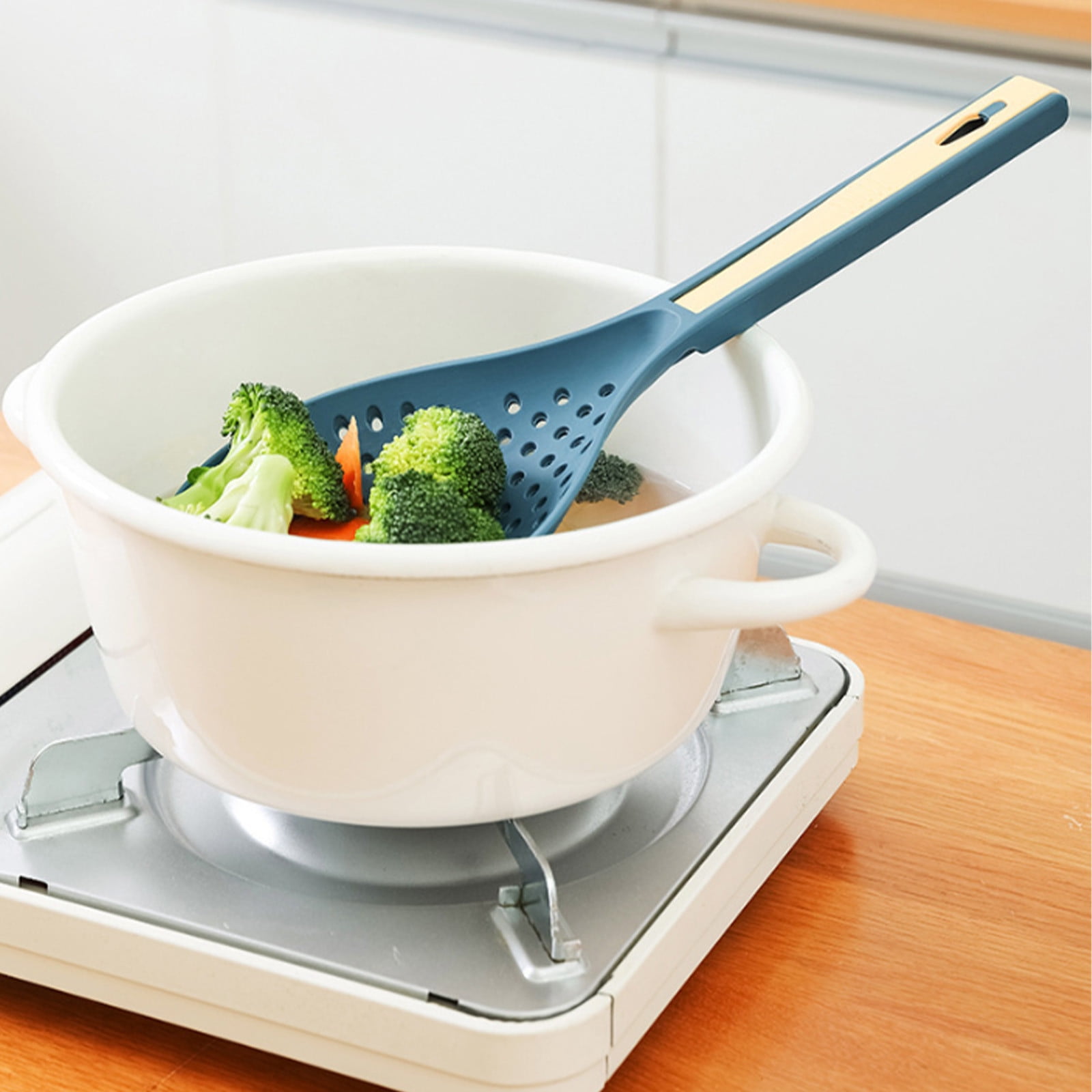 HOARBOEG 12 Inch Heat-Resistant Strainer Spoon – Multifunctional ...