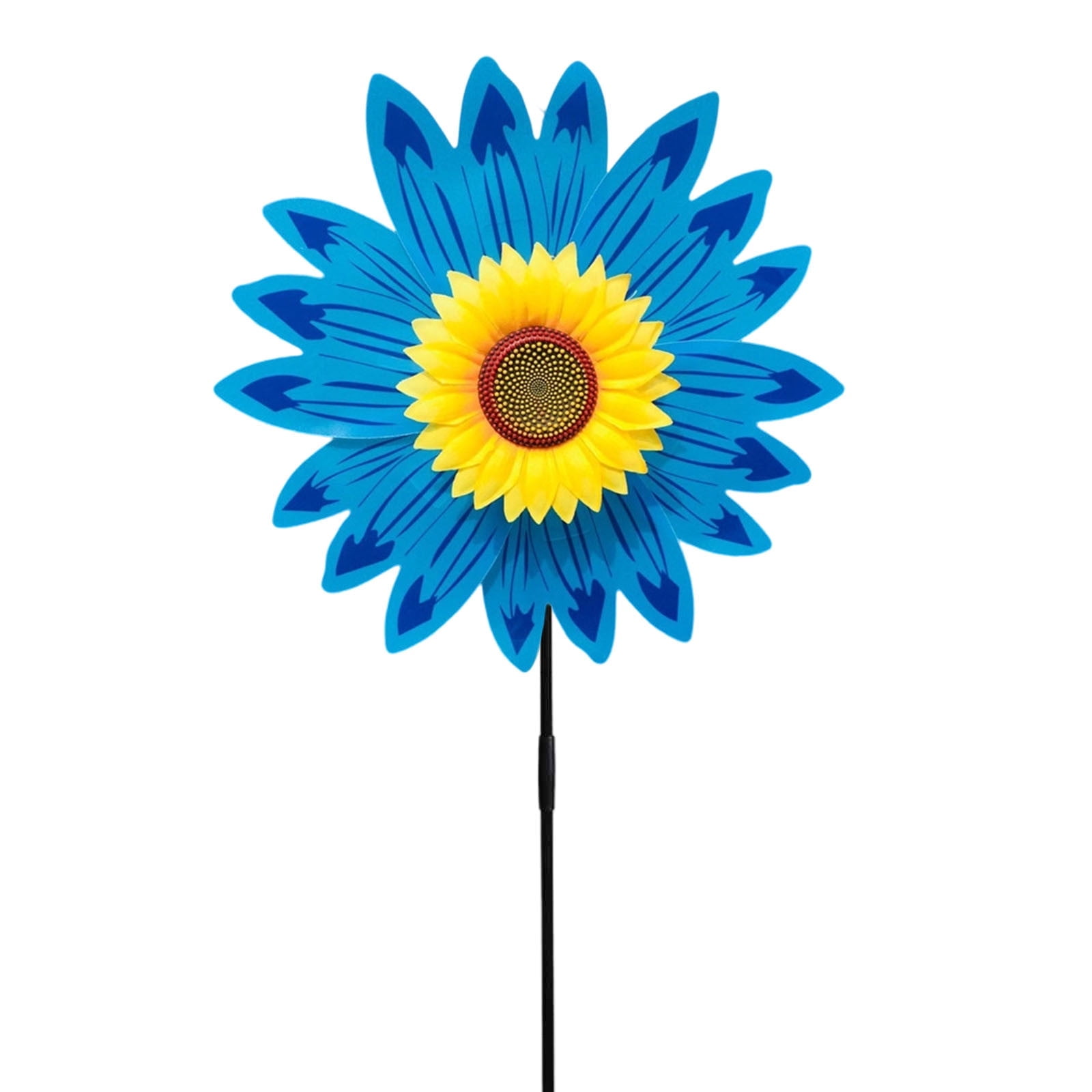 HOARBOEG 14.17in Cute Sunflower Windmills Plastic Wind Spinners Blue ...