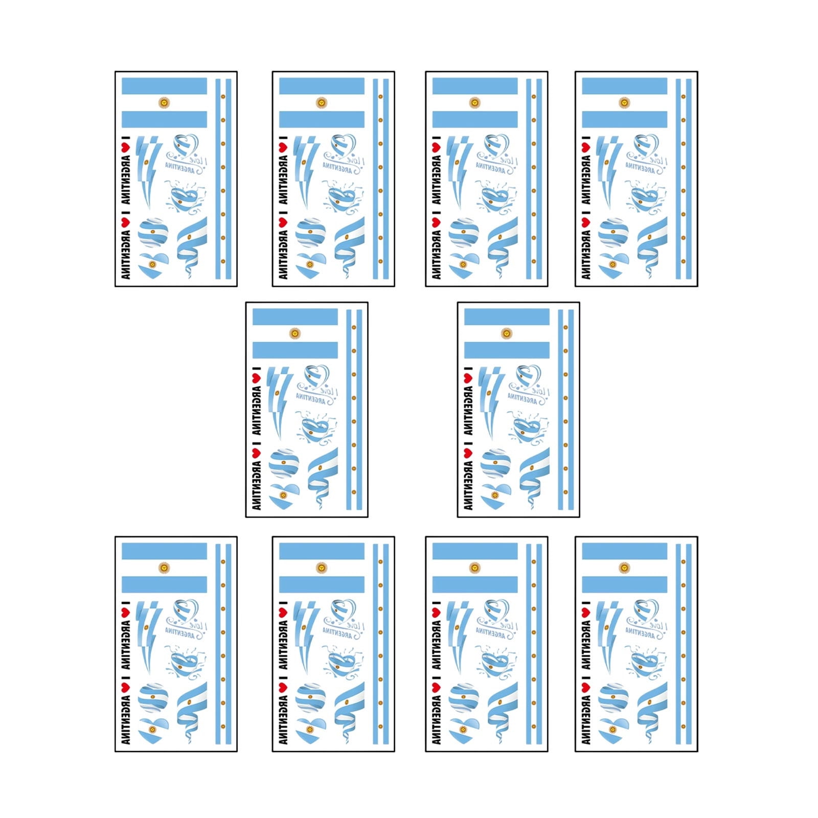HOARBOEG 1Pcs Various Countries Flag Temporary Tattoos 10 Sheets - 2026 ...