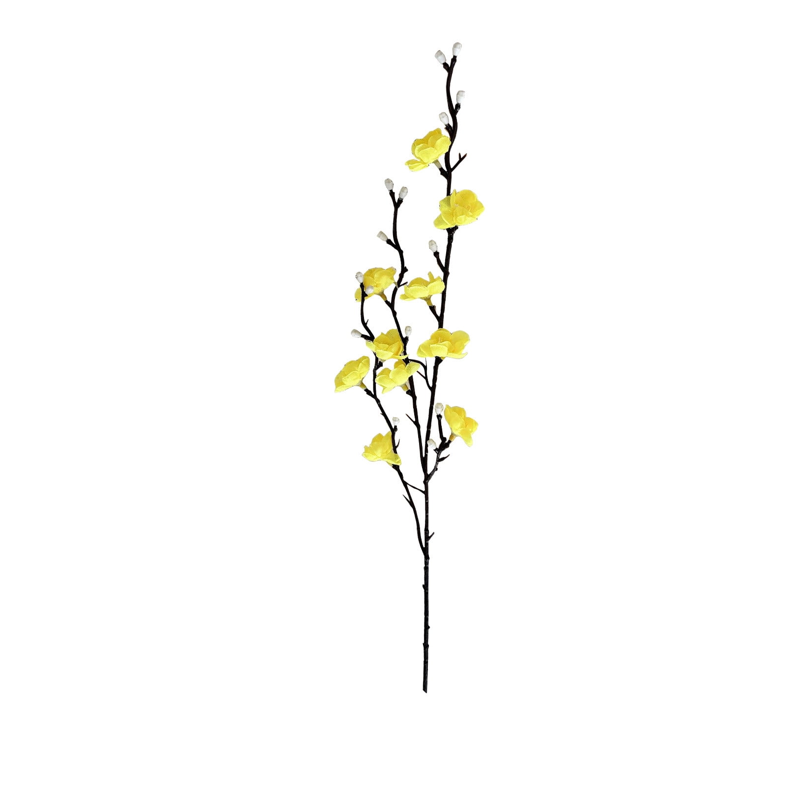 HOARBOEG 1Pcs White Artificial Cherry Blossom Branch, Mini Fake Flower ...