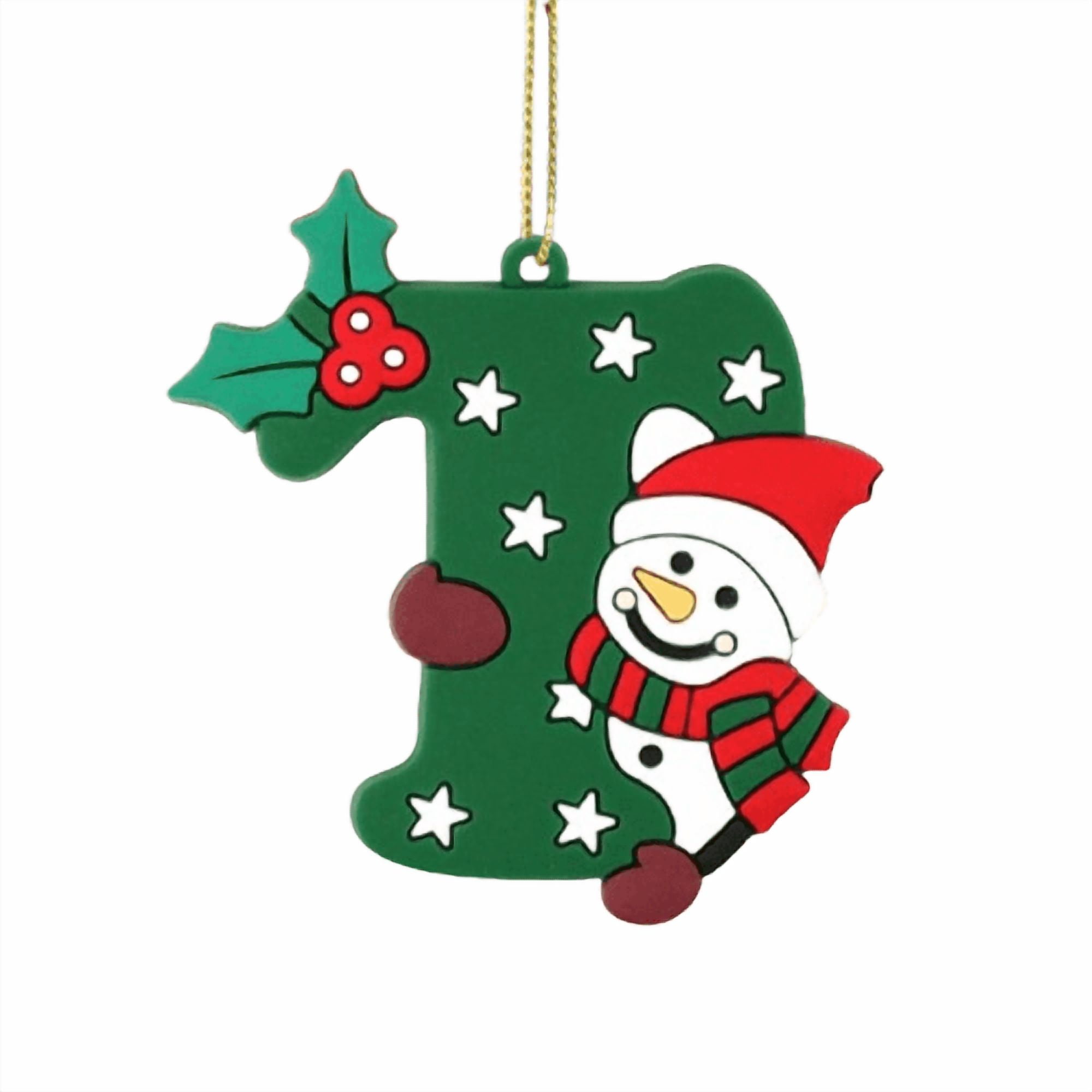 HOARBOEG 26 Pcs Christmas Letter Ornaments, Personalized Alphabet ...