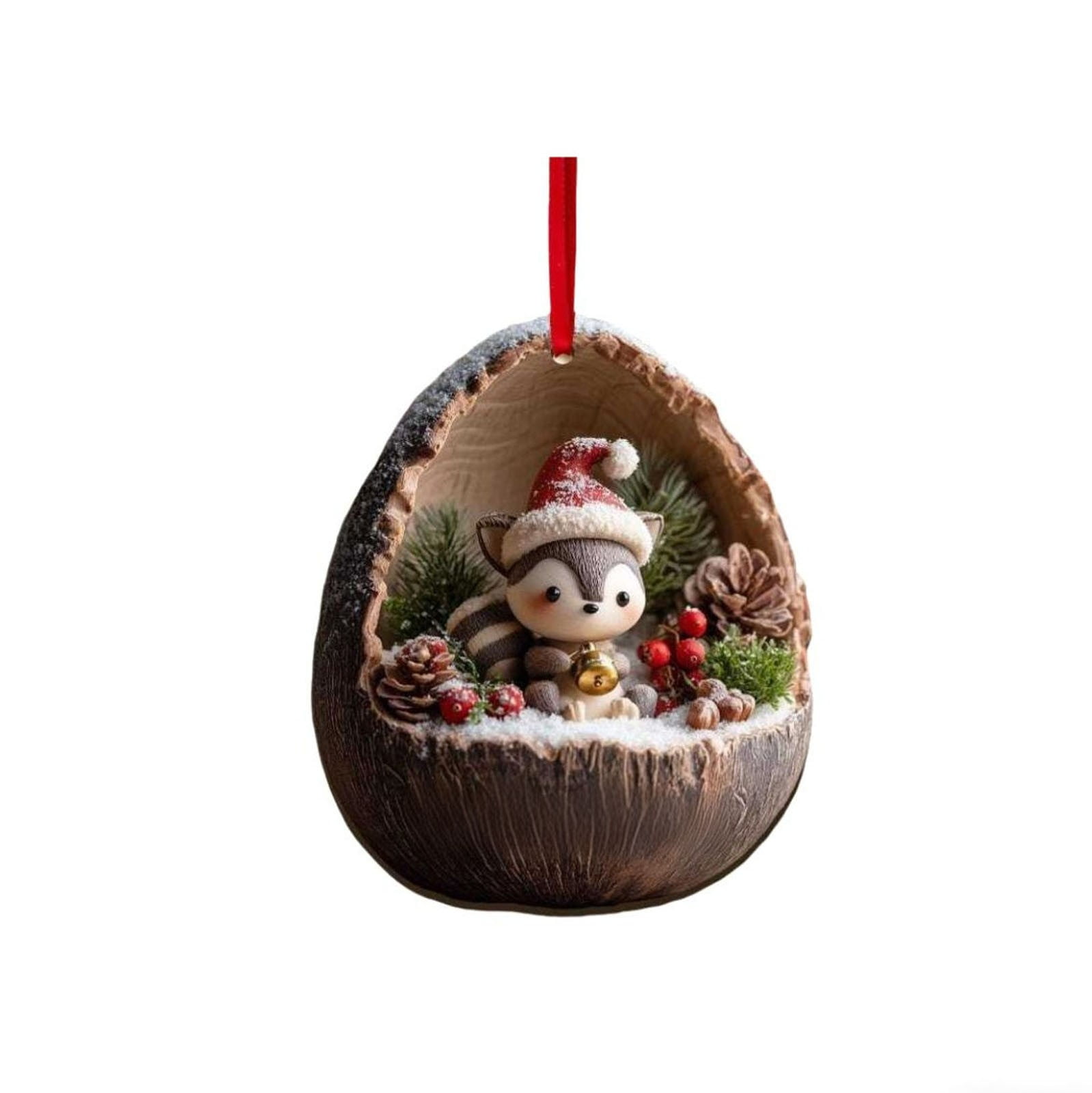 HOARBOEG 3.93in Forest Animals Christmas Tree Ornaments, Woodland ...