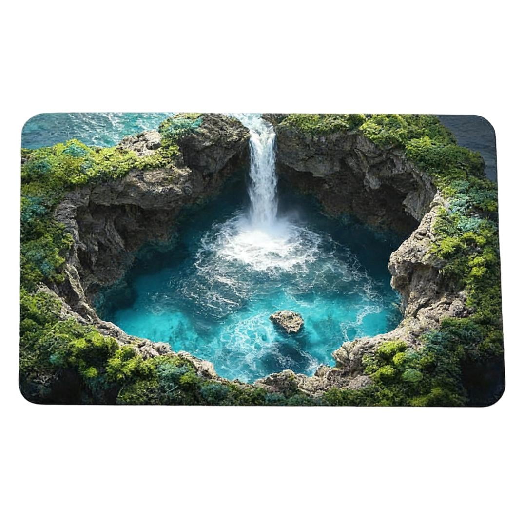 HOARBOEG 3D Optical Illusion Rug, Bottomless Hole Doormat, Non-Slip ...
