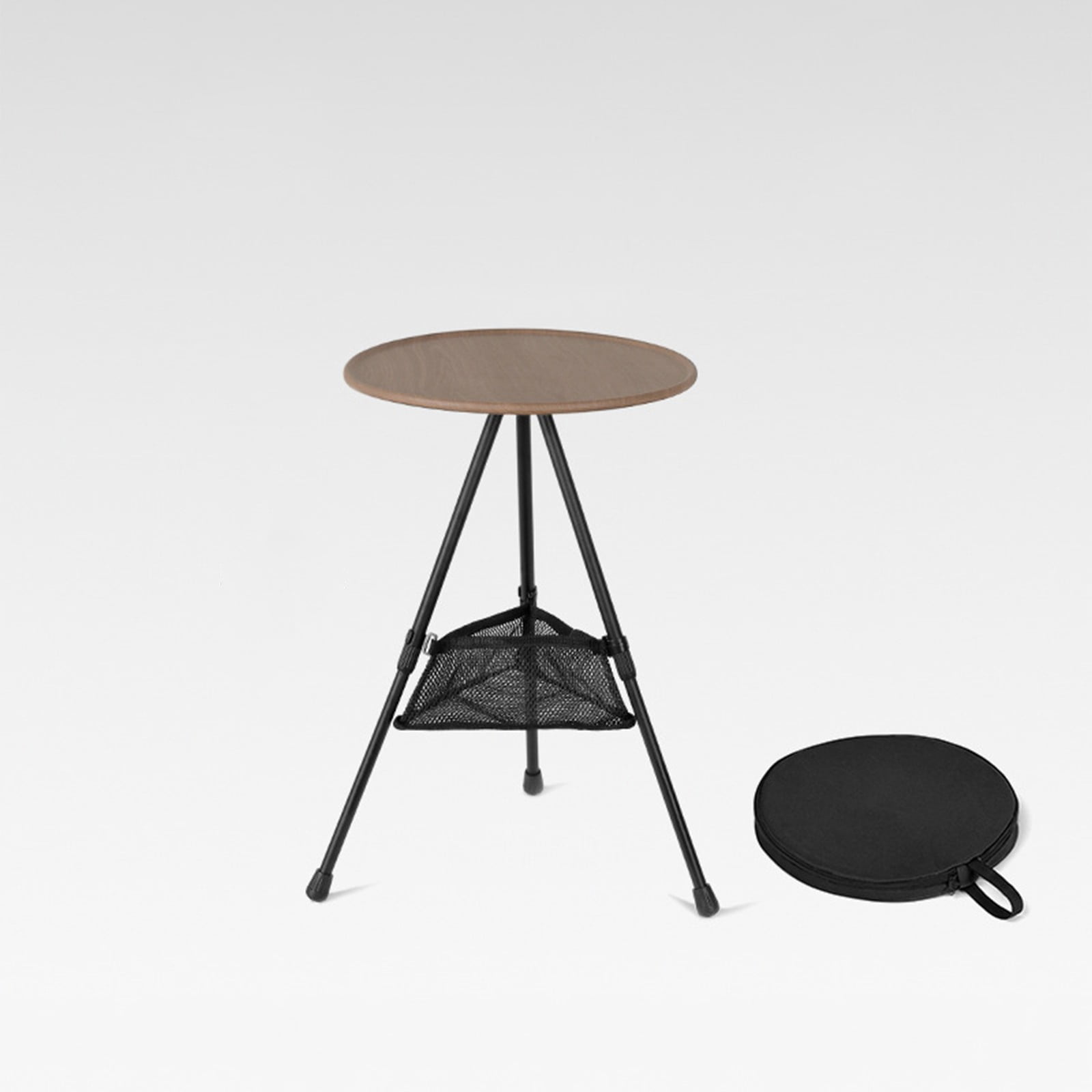 HOARBOEG Adjustable Height Aluminum Folding Round Table - Lightweight ...