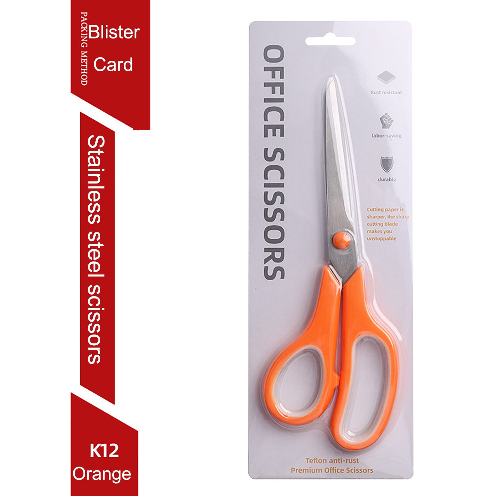 HOARBOEG Blue Scissors, Purpose Stainless Steel Shears Dressmaker's ...