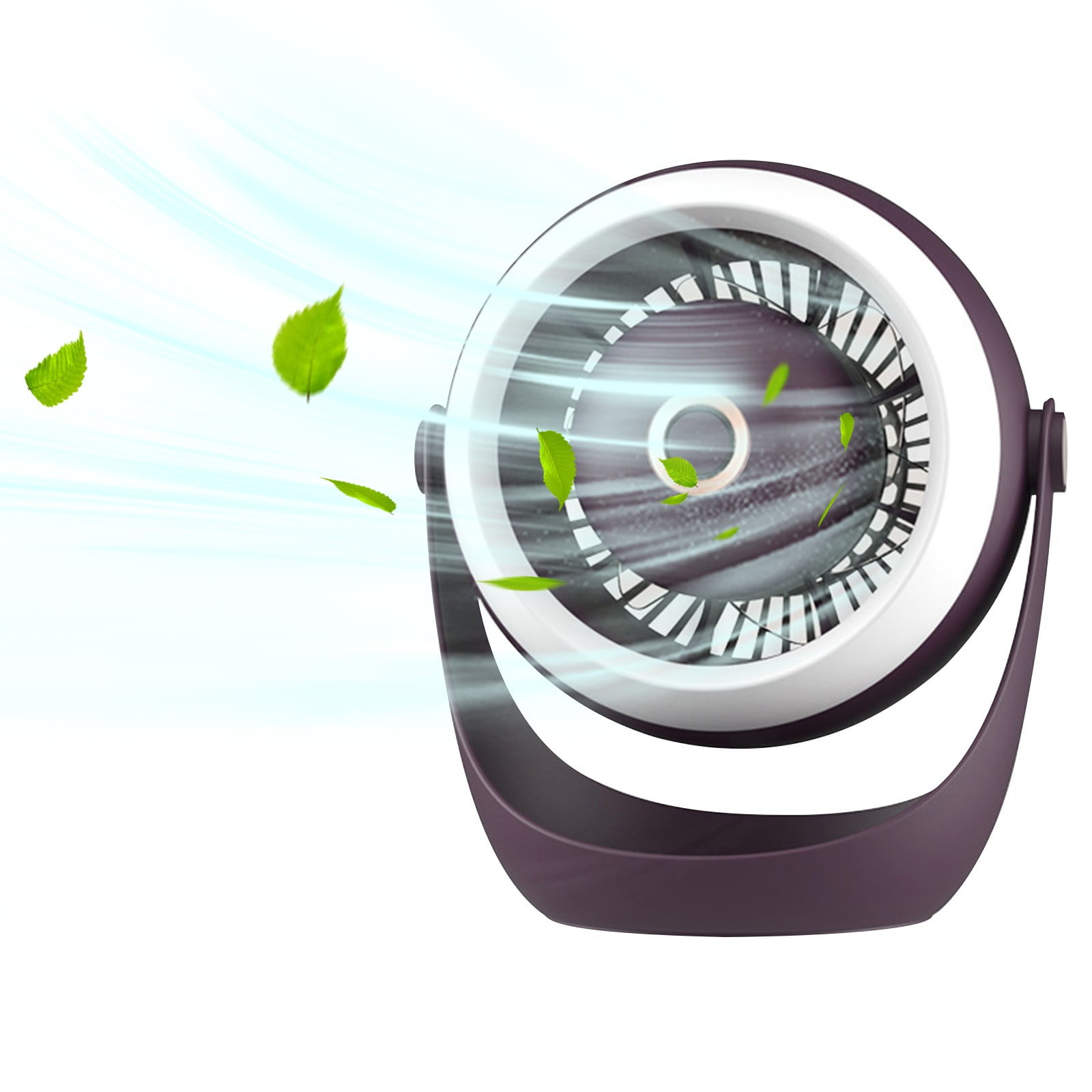 HOARBOEG Camping Mini Desk Fan, Portable Rechargeable Table Fan USB ...