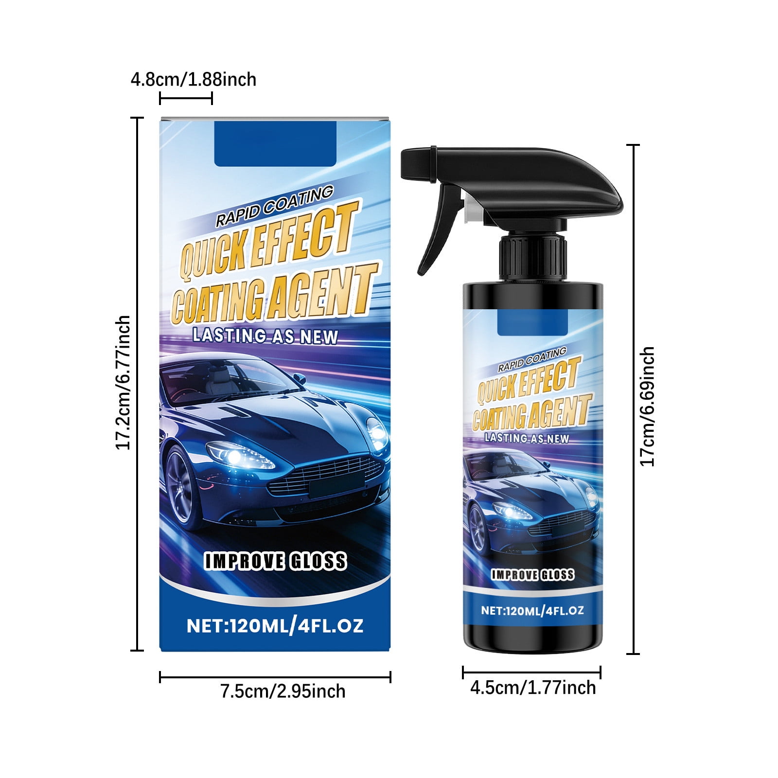 HOARBOEG Car Coating Spray, Ultimate Paint Protection & Water Repellent ...