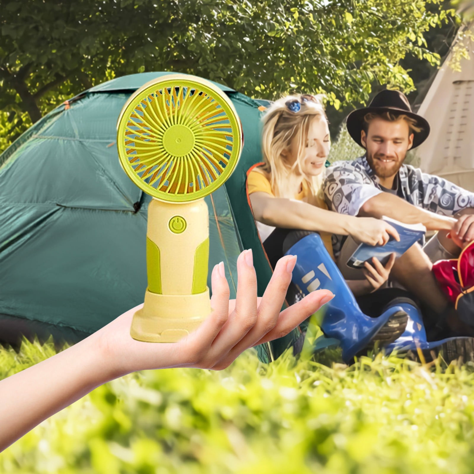 HOARBOEG Cute Cartoon Small Handheld Fan USB Rechargeable Handheld Fans ...